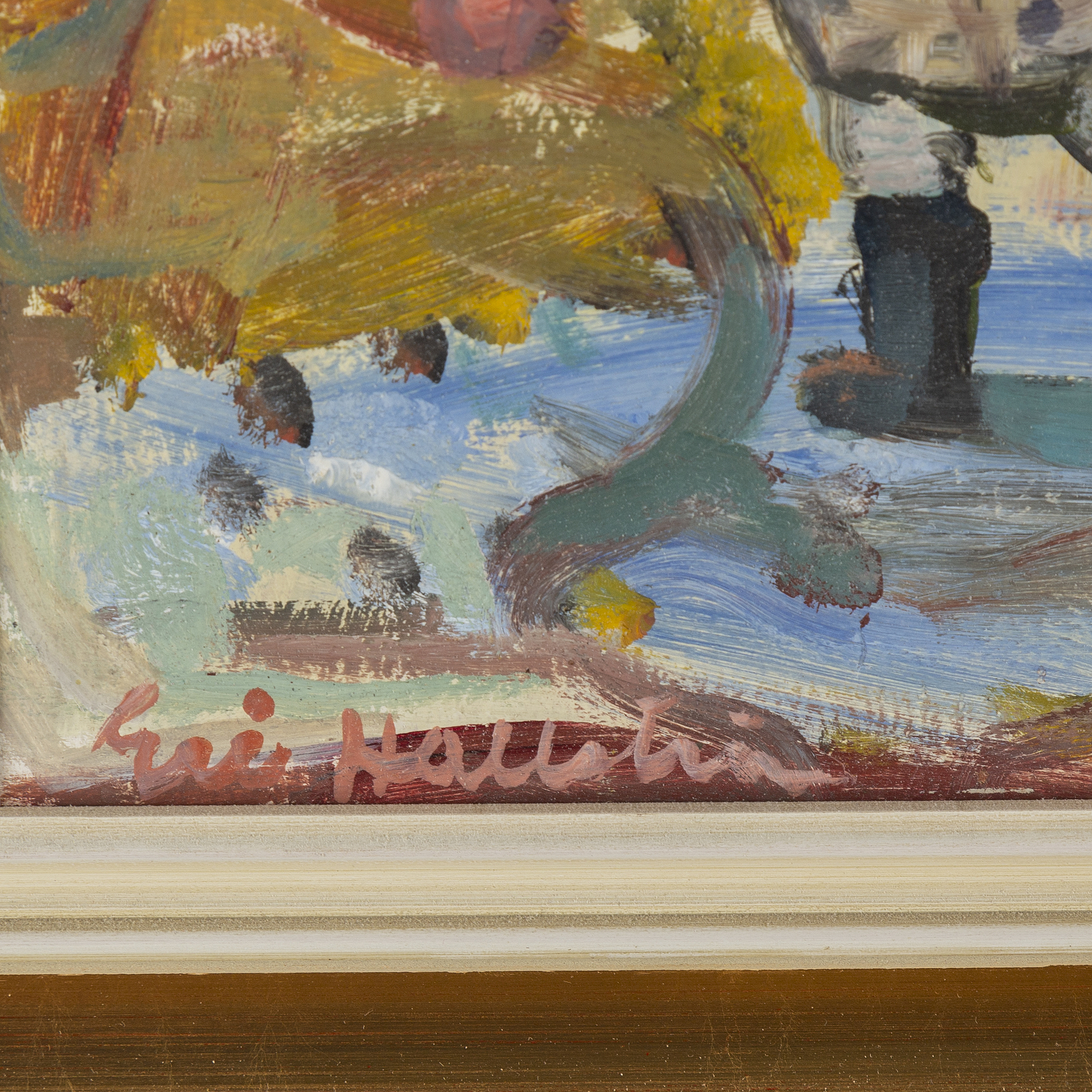 ERIC HALLSTRÖM, oil on paper-panel, signed. - Bukowskis