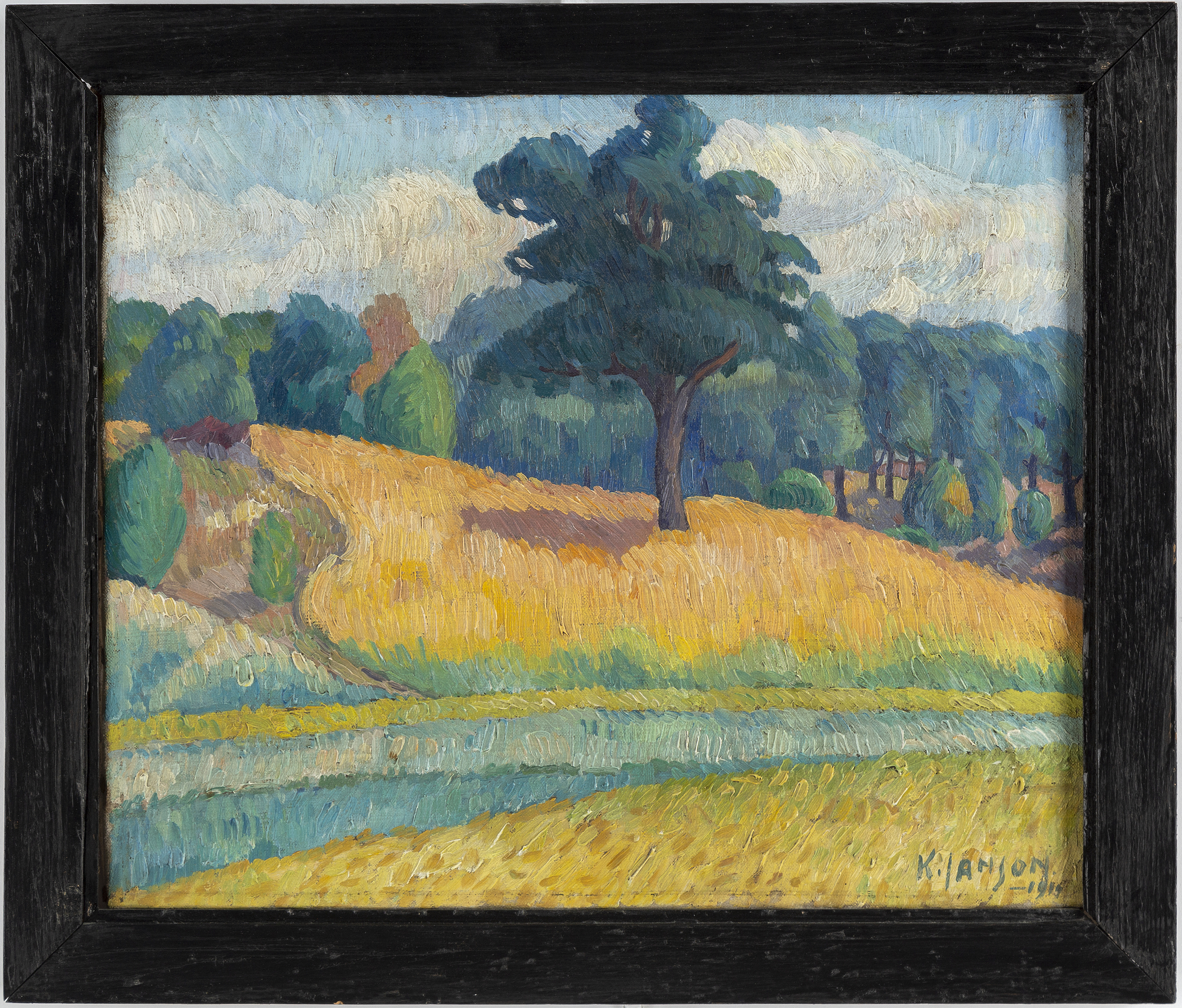 KNUT JANSON, oil on canvas, signed and dated 1915. - Bukowskis