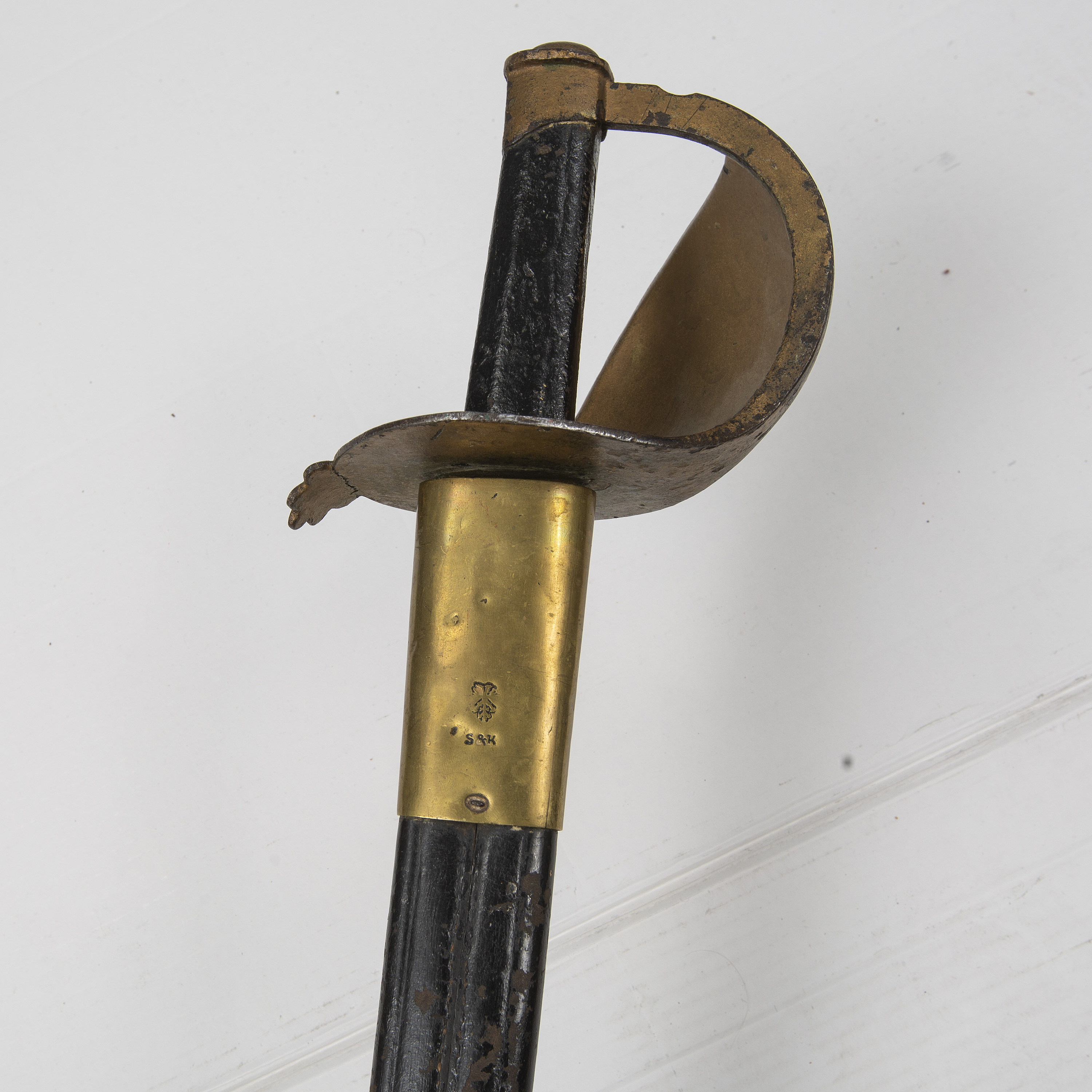 A Imperial German Navy cutlass with scabbard. - Bukowskis