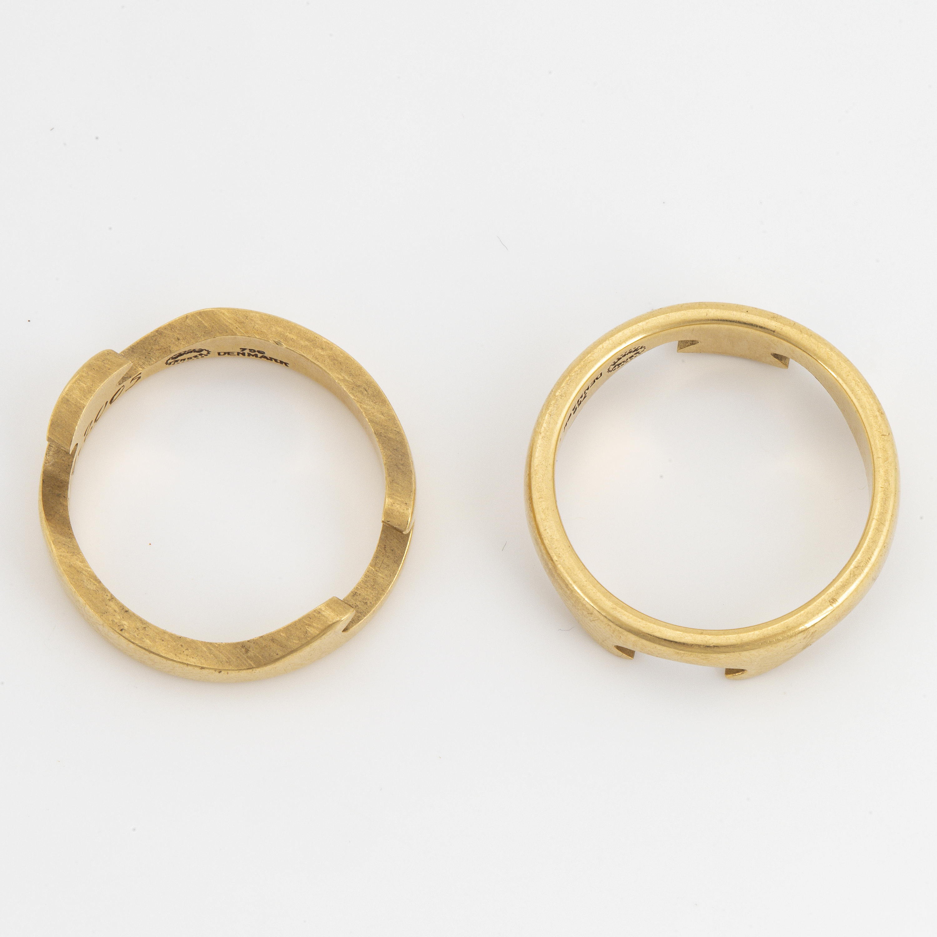 Georg Jensen "Fusion" 18K gold rings. - Bukowskis