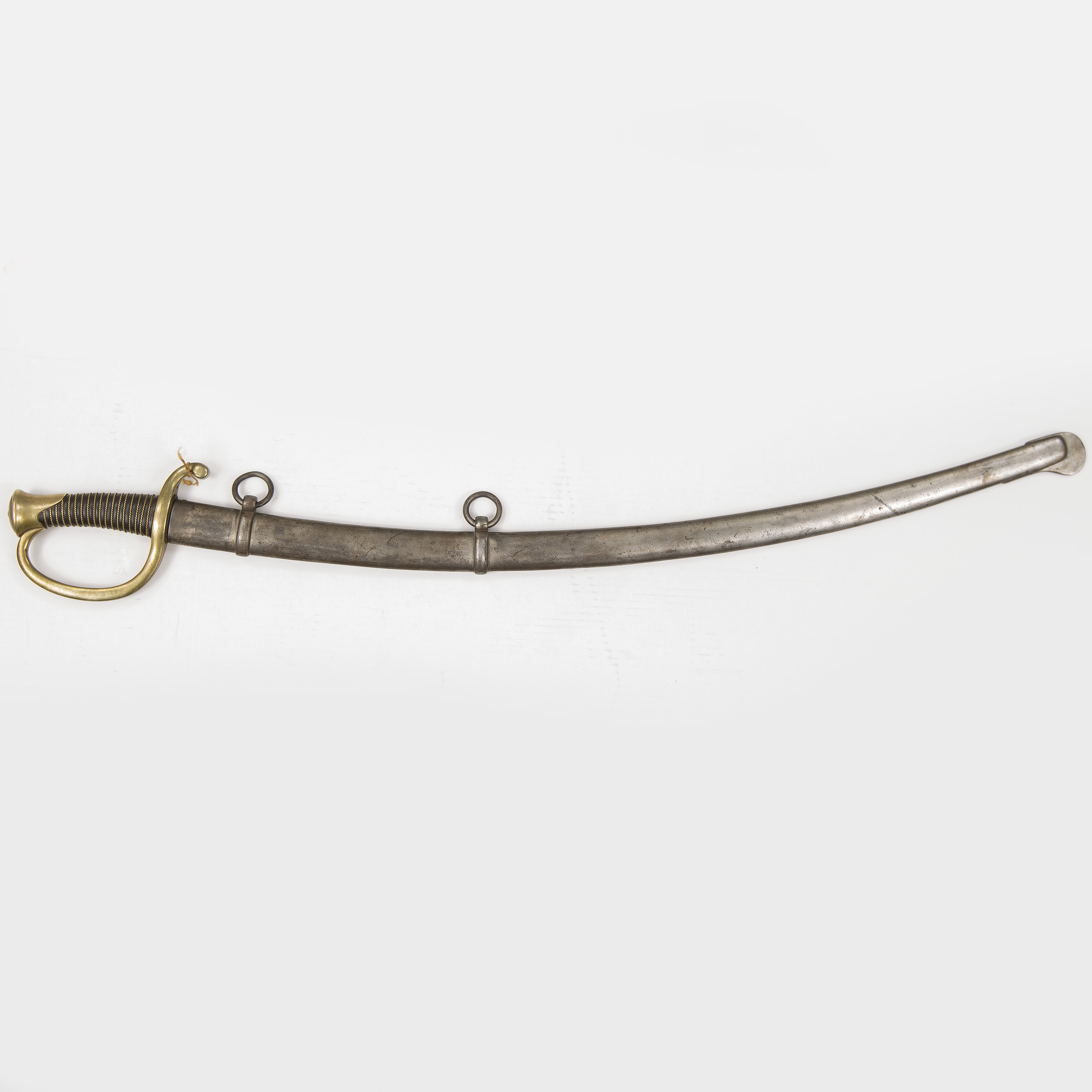 A french 1829 artillery 1829 pattern sabre with scabbard. - Bukowskis