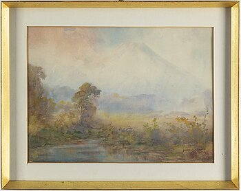 YAMADA BASKE, watrercolour, signed and dated 1921. - Bukowskis