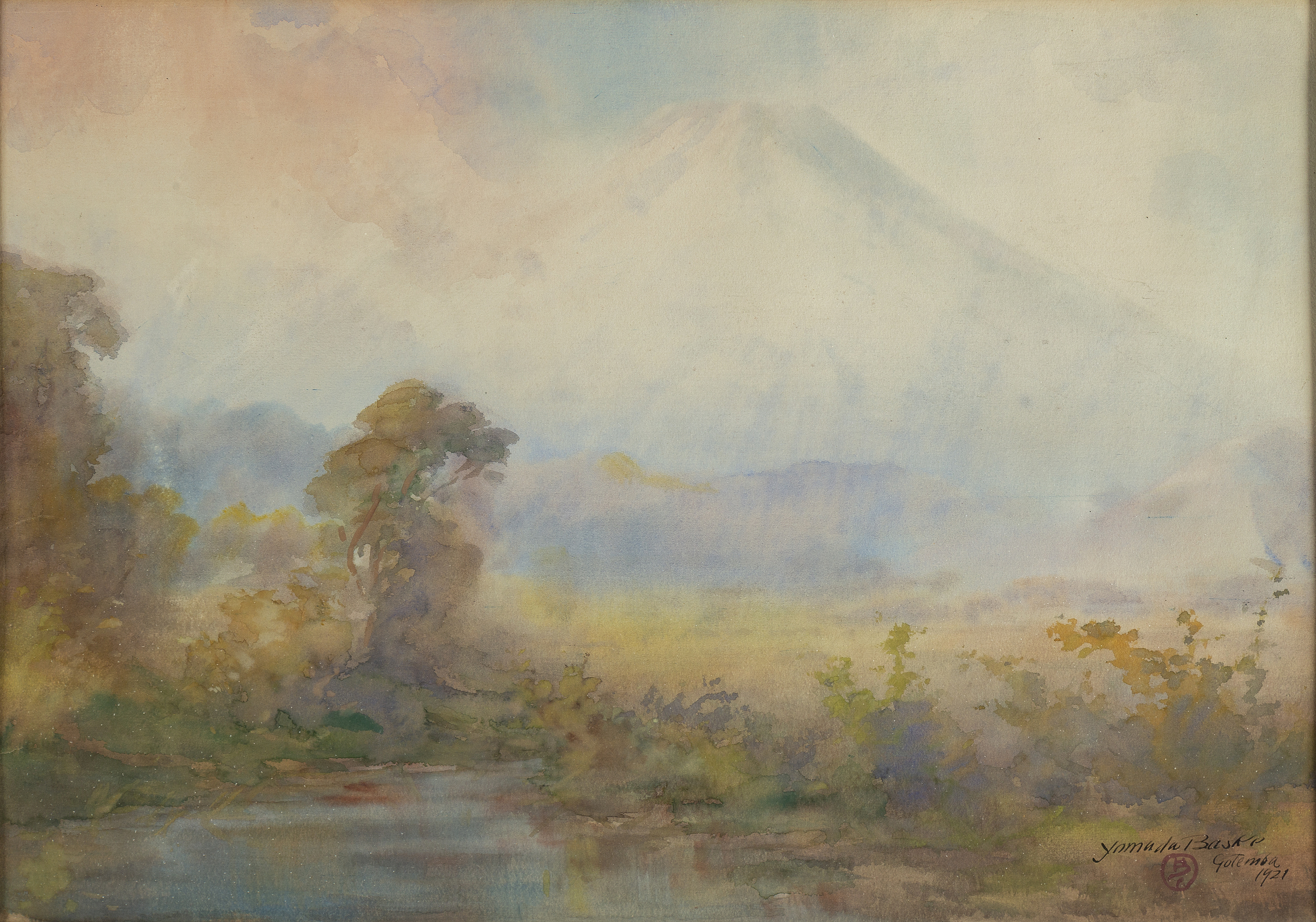 YAMADA BASKE, watrercolour, signed and dated 1921. - Bukowskis
