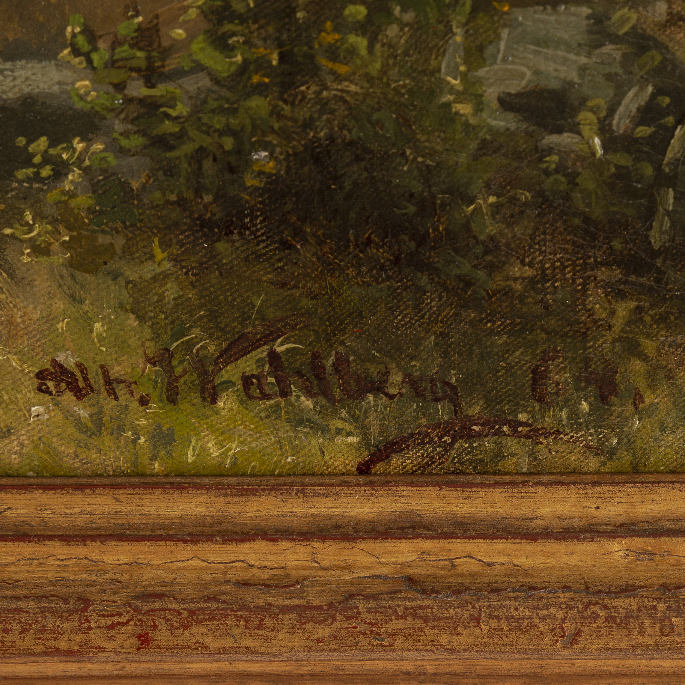 ALFRED WAHLBERG, oil on canvas, signed and dated (18)64. - Bukowskis