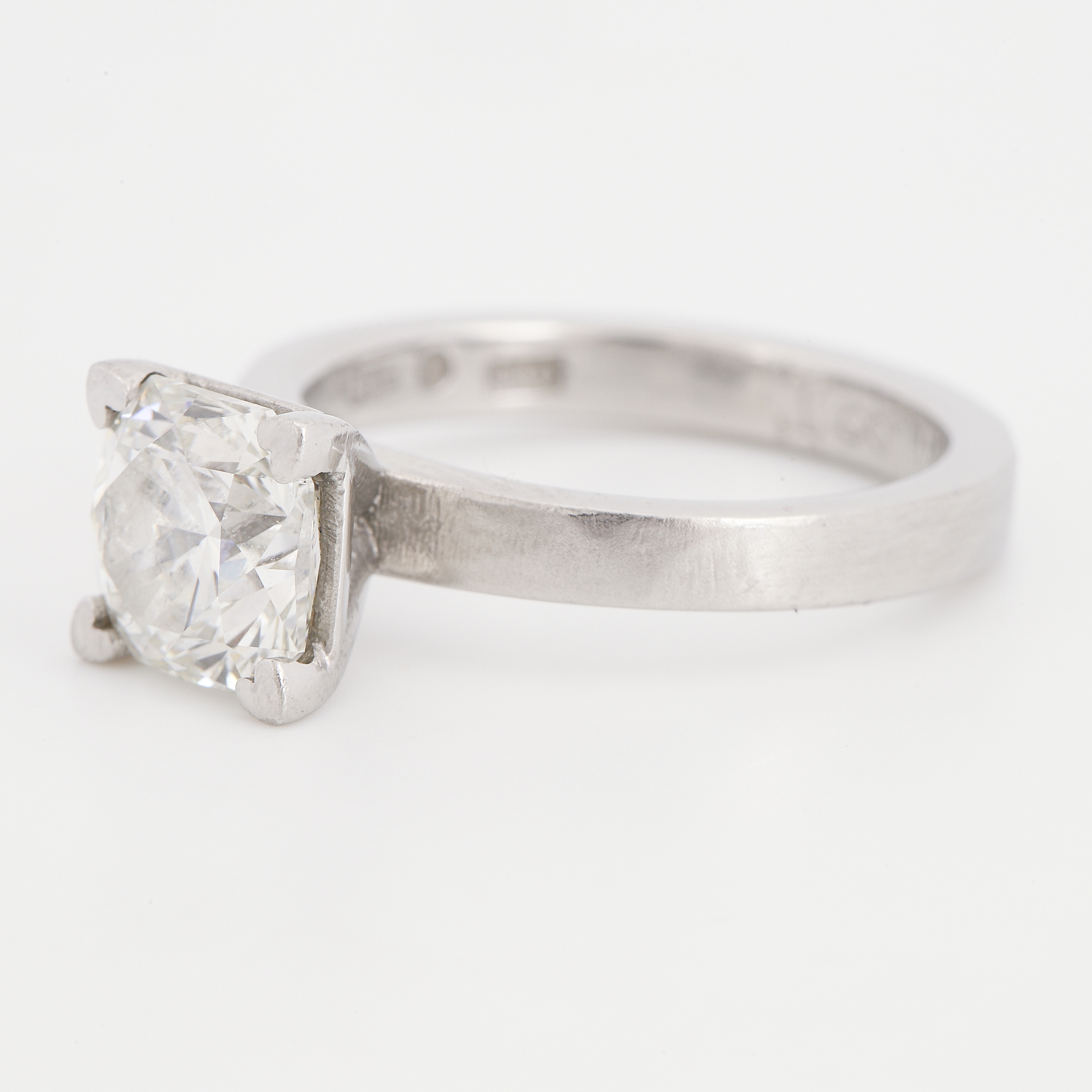Platinum and flanders-cut diamond 1,58 ct. Elin Design Jewellery ...