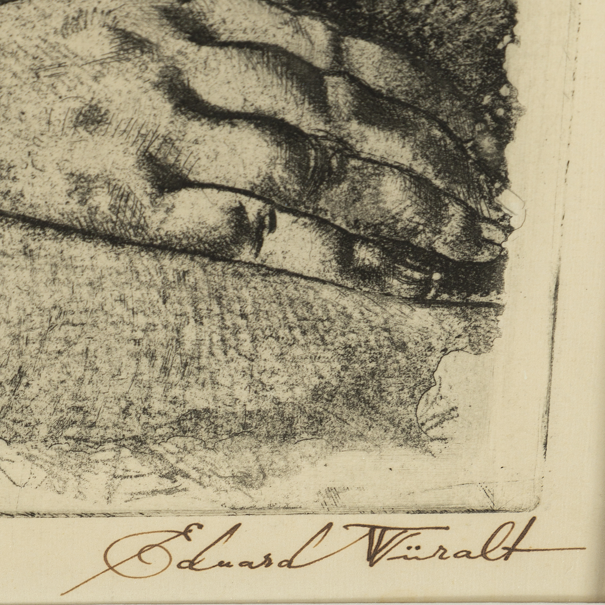 EDUARD WIIRALT, etsning, signerad och daterad 1942. - Bukowskis