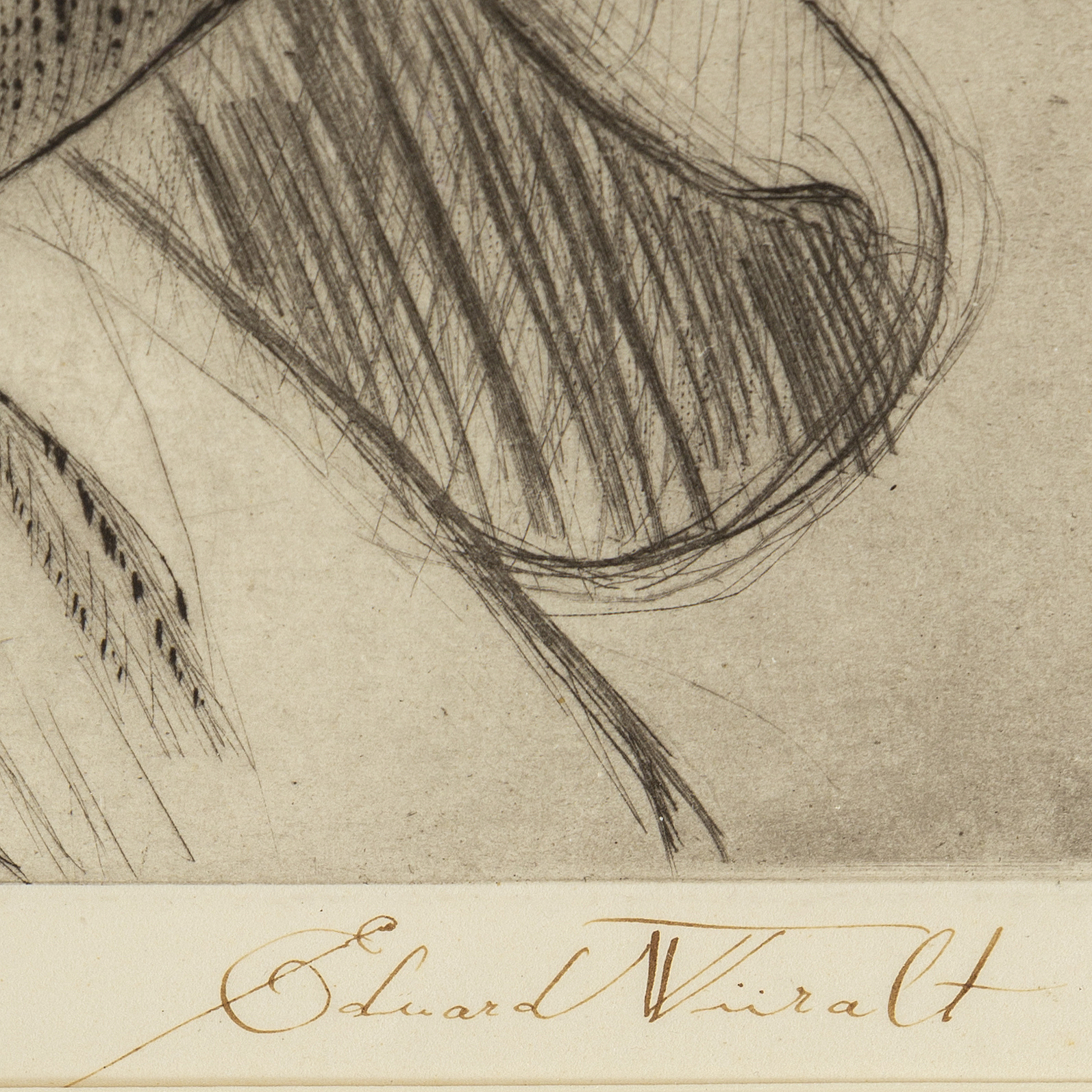 EDUARD WIIRALT, etsning, signerad och daterad 1938. - Bukowskis