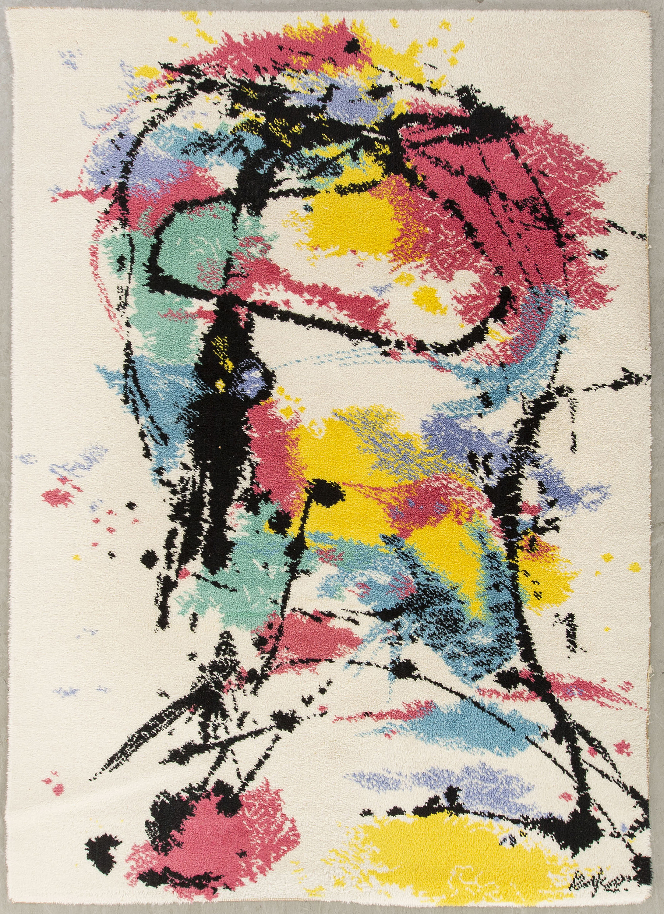 A Robert Jacobsen Ege Art carpet Denmark 1984 ca 200 x 140 cm. - Bukowskis