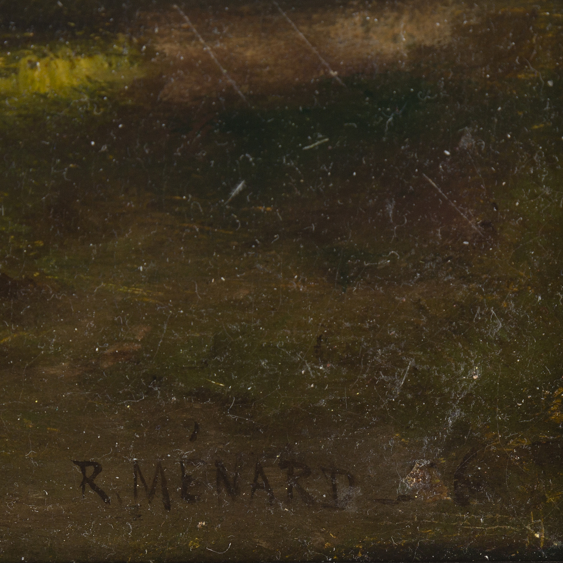 RENÉ JOSEPH MÉNARD, oil on canvas, signed and indistingtly signed -66 ...