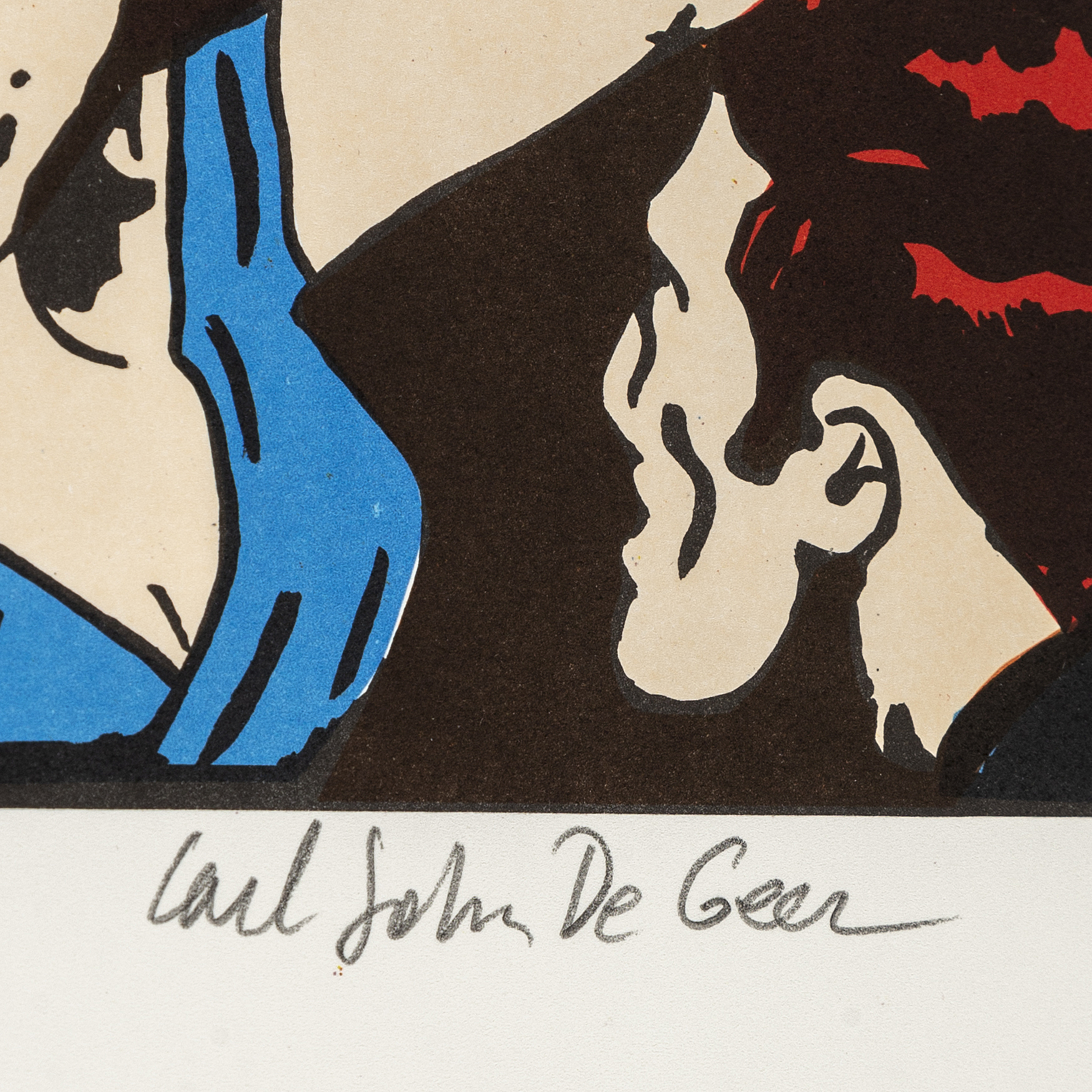 CARL JOHAN DE GEER, litograph in color, signed and numbered 127/290 ...