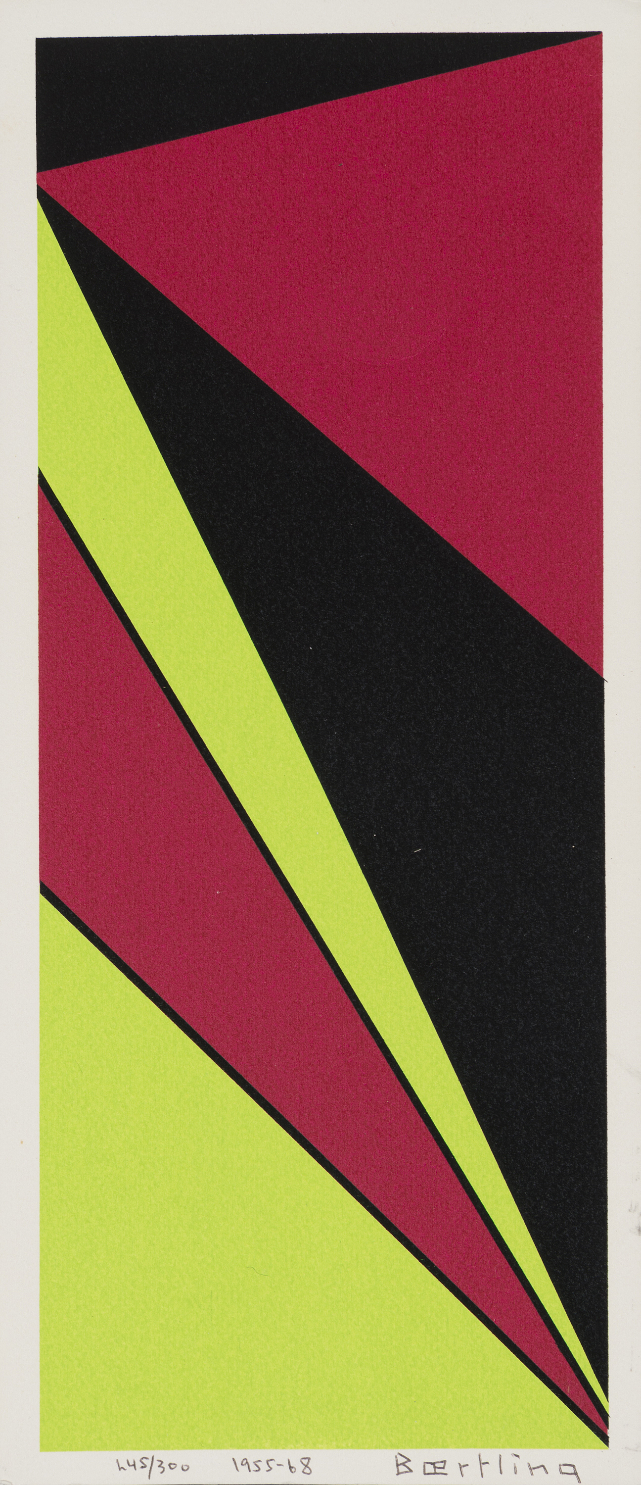 OLLE BAERTLING, serigraphy, signed and dated, 1955-68. Numbered 245/300 ...