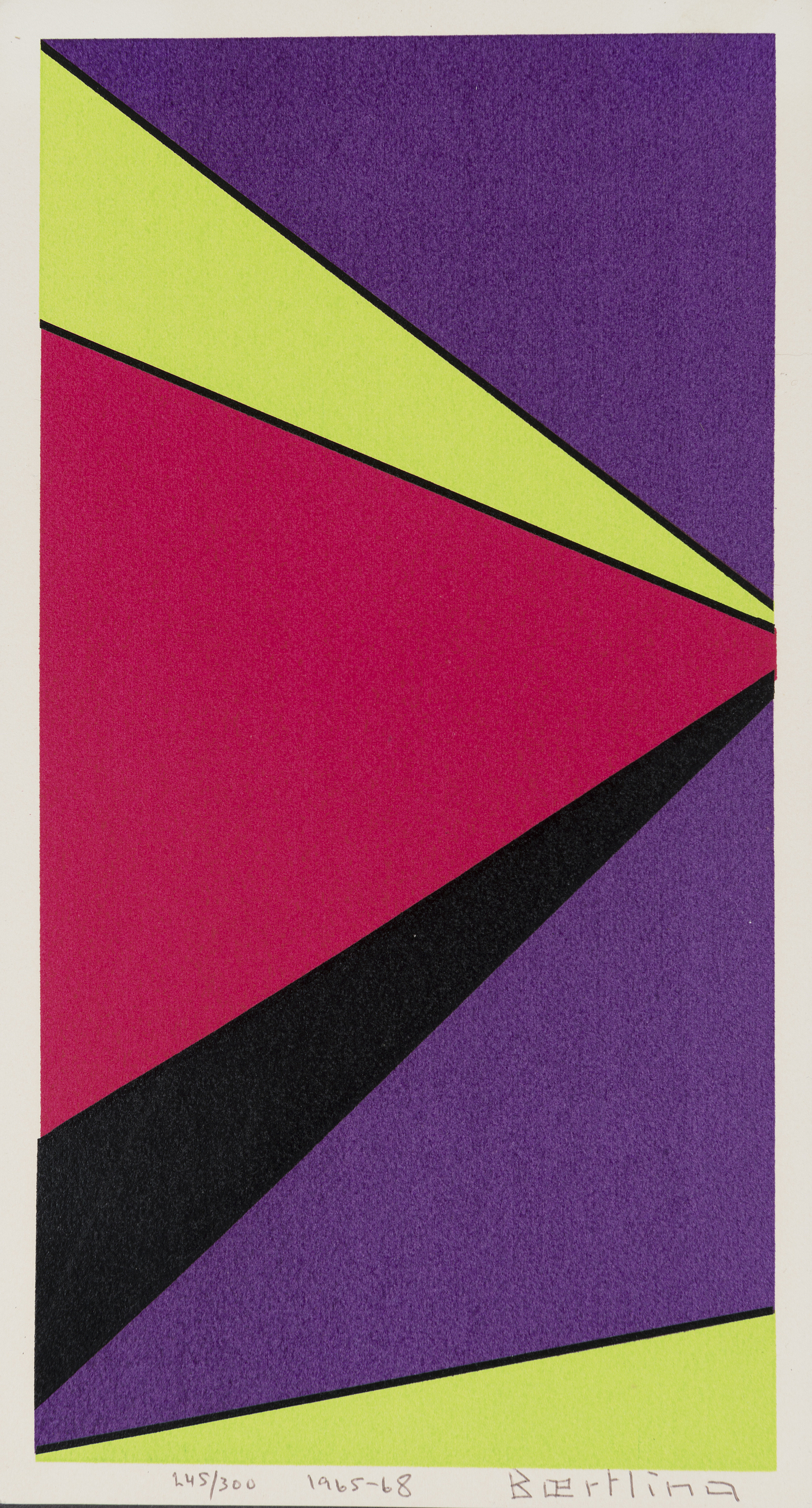 OLLE BAERTLING, serigraphy, signed and dated, 1965-68. Numbered 245/300 ...