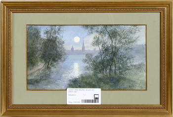 ANNA BILLING, akvarell med täckvitt, sign. - Bukowskis