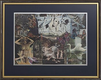 MAX WALTER SVANBERG, collage signed and dated -81. - Bukowskis