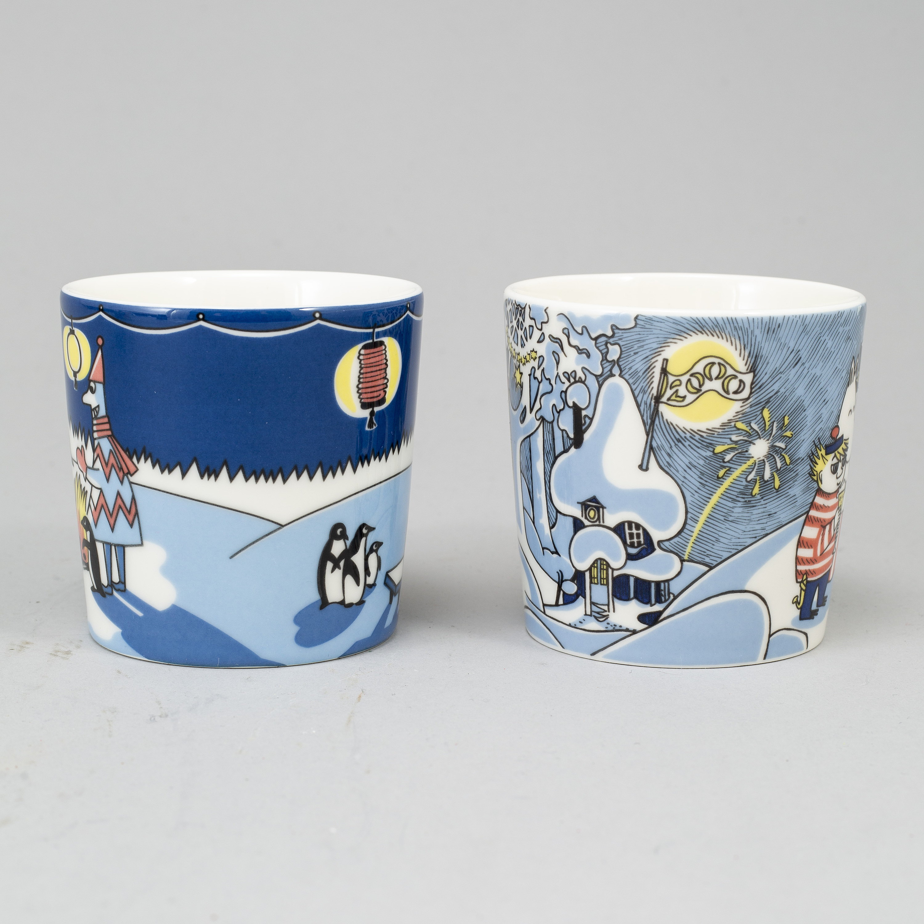 MUMINMUGGAR 2 st, Moomin Characters, porslin, Arabia. - Bukowskis