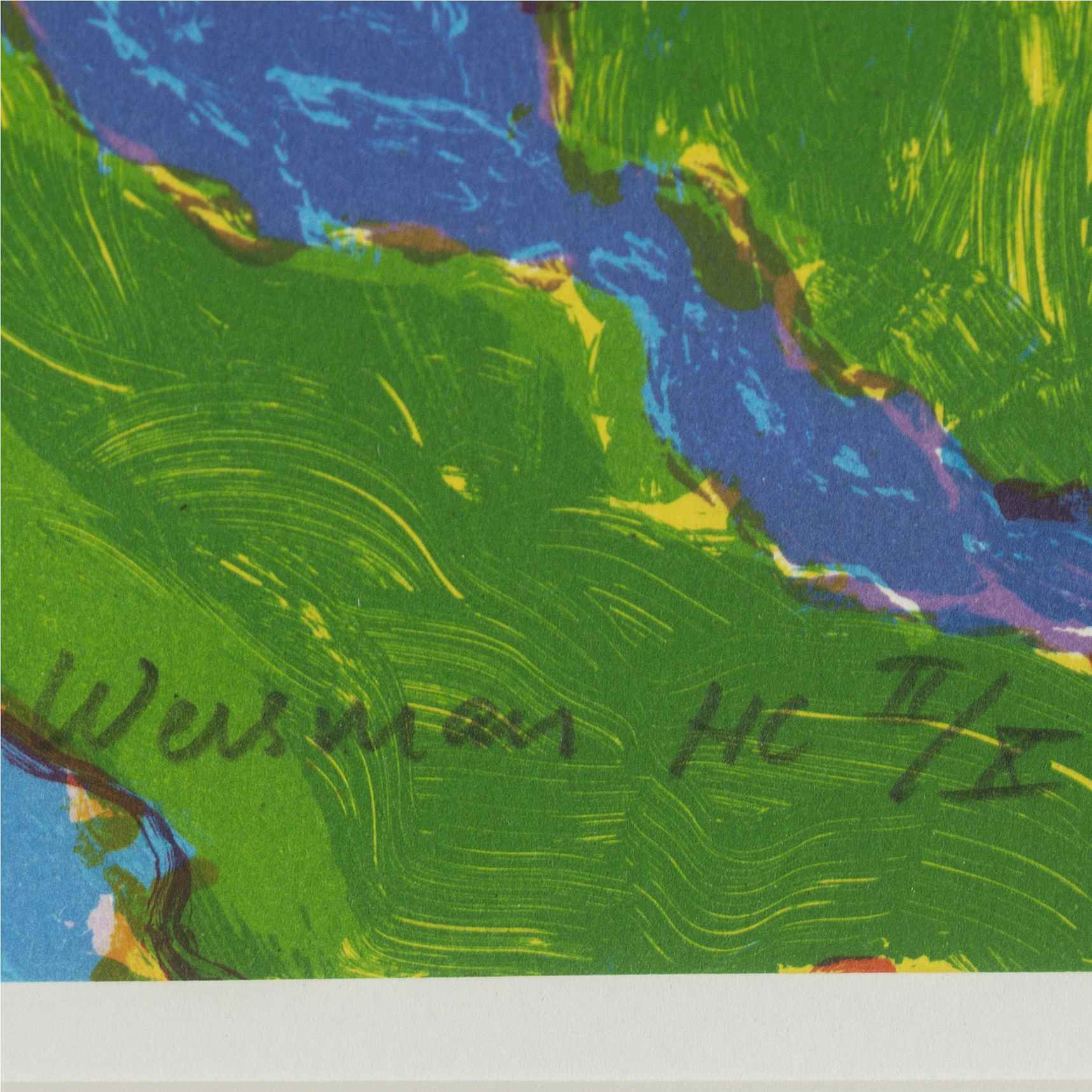 BJÖRN WESSMAN, lithograph in colours, signed HC II/X. - Bukowskis