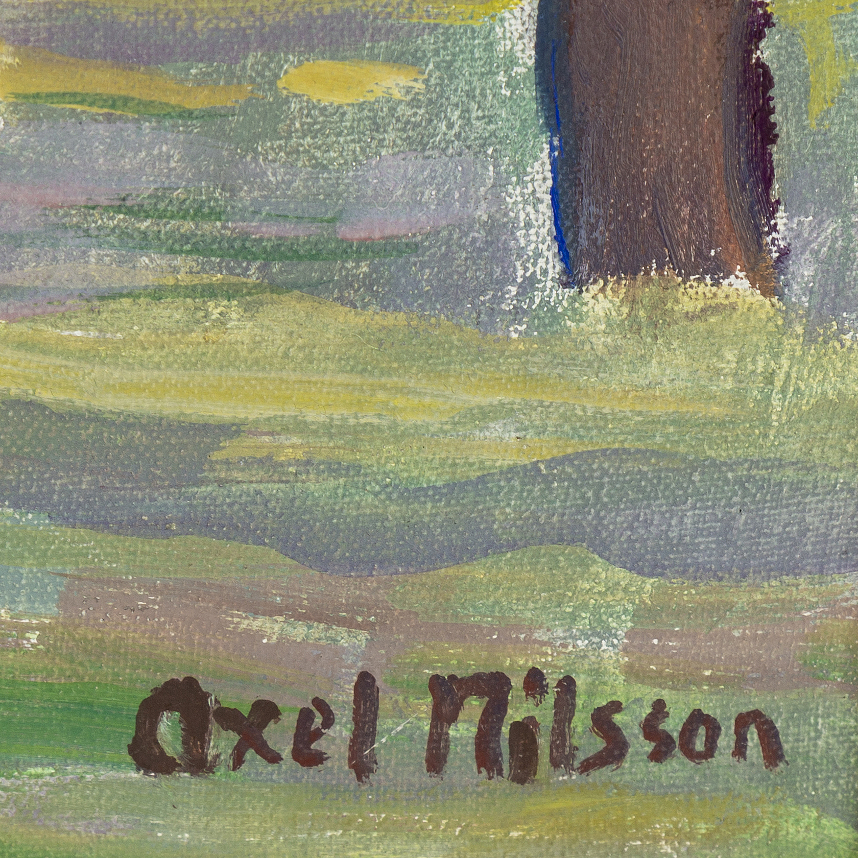 AXEL NILSSON, oil on canvas, signed. - Bukowskis