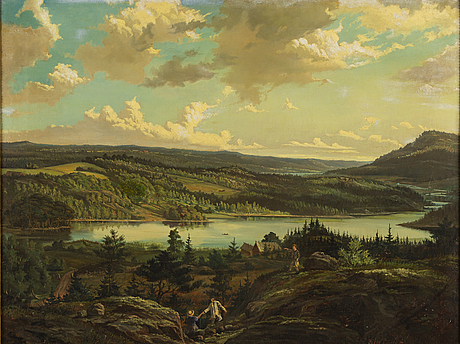 KNUT EKWALL, oil on canvas, signed and dated 1863. - Bukowskis