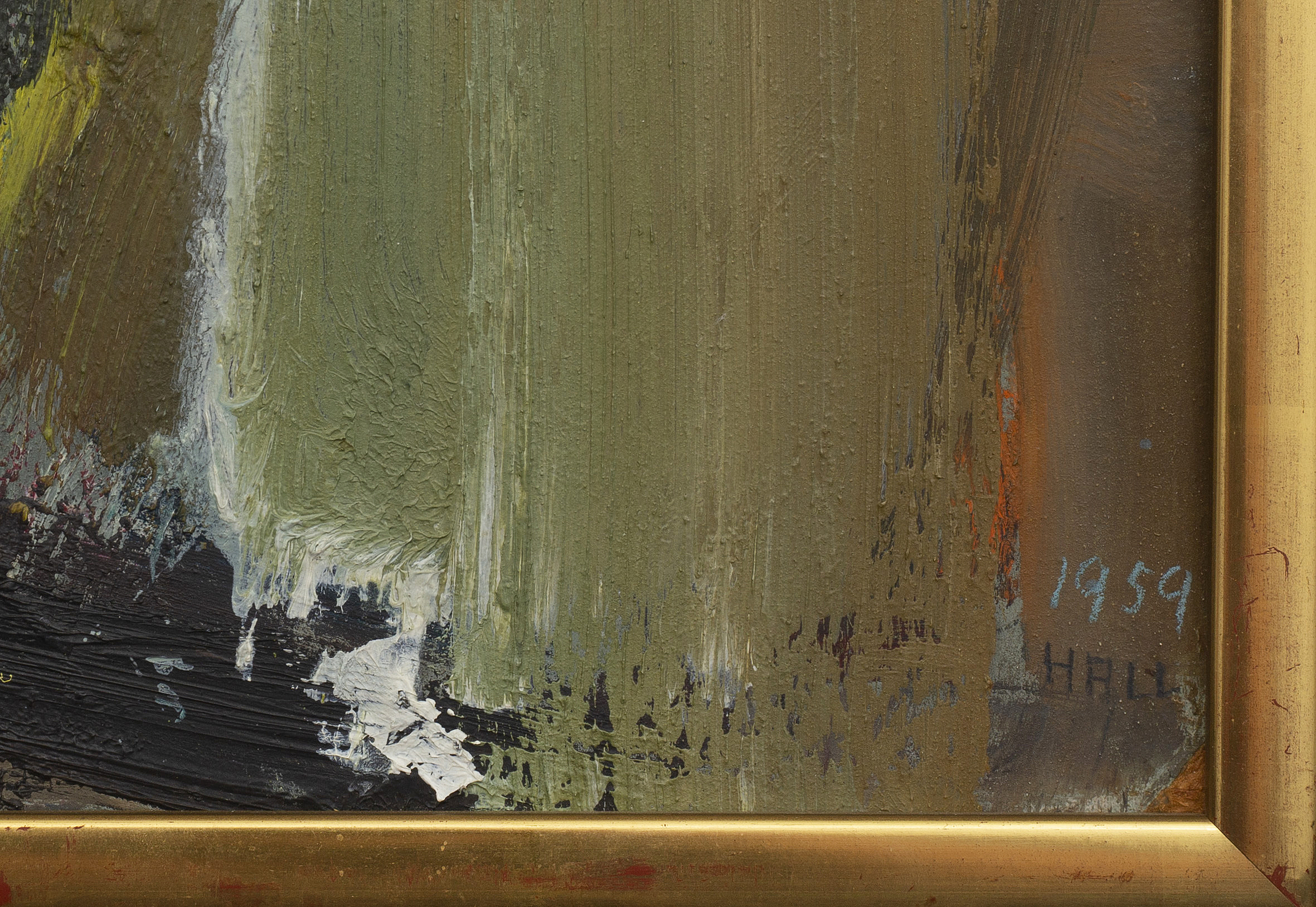 LENNART HALL, olja på pannå, signerad och daterad 1959. - Bukowskis