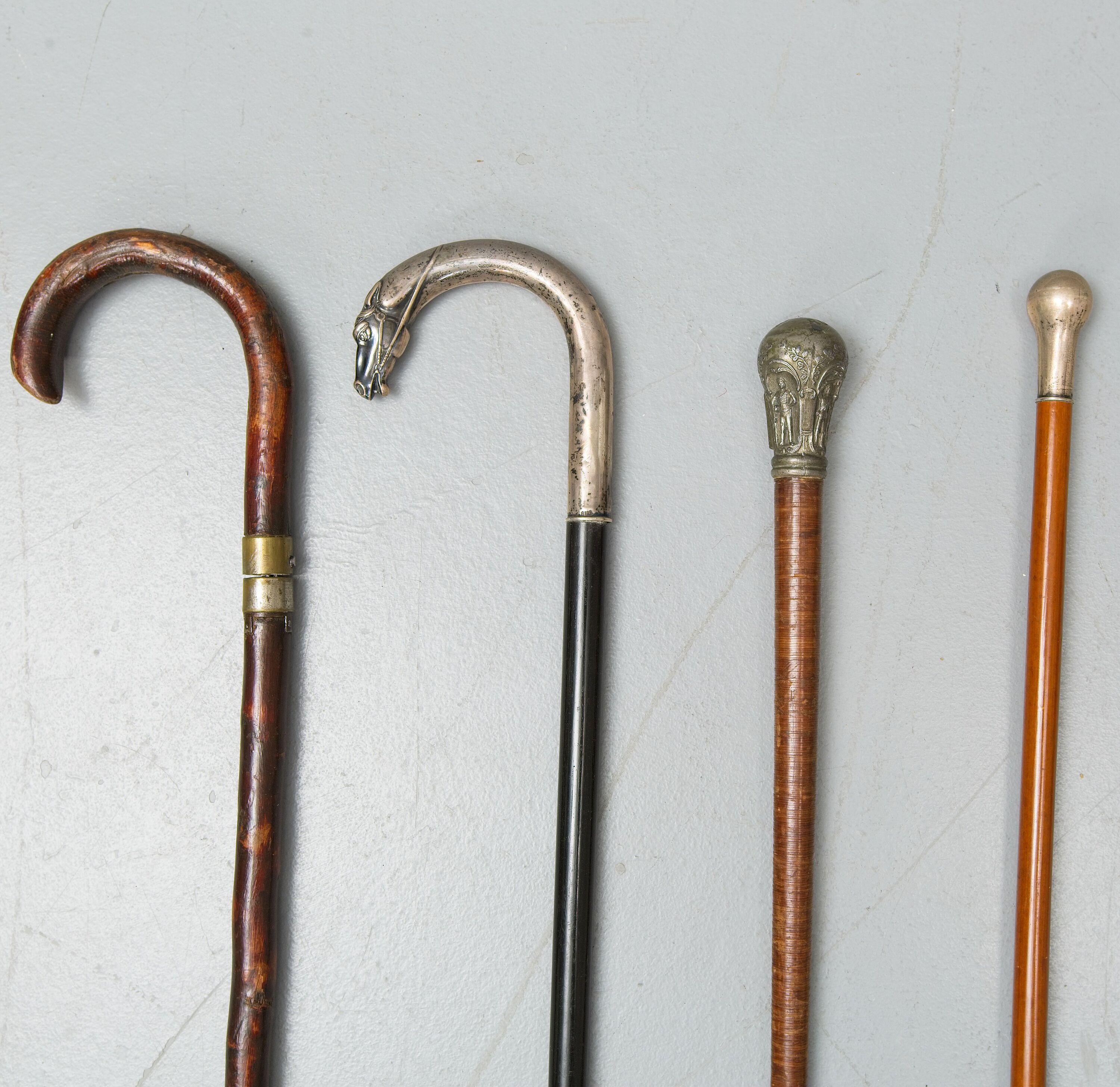 A set of ten 20th century walking-canes. - Bukowskis