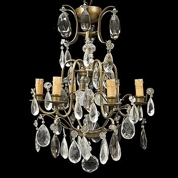 A mid 20th century rococo style ceiling light. - Bukowskis