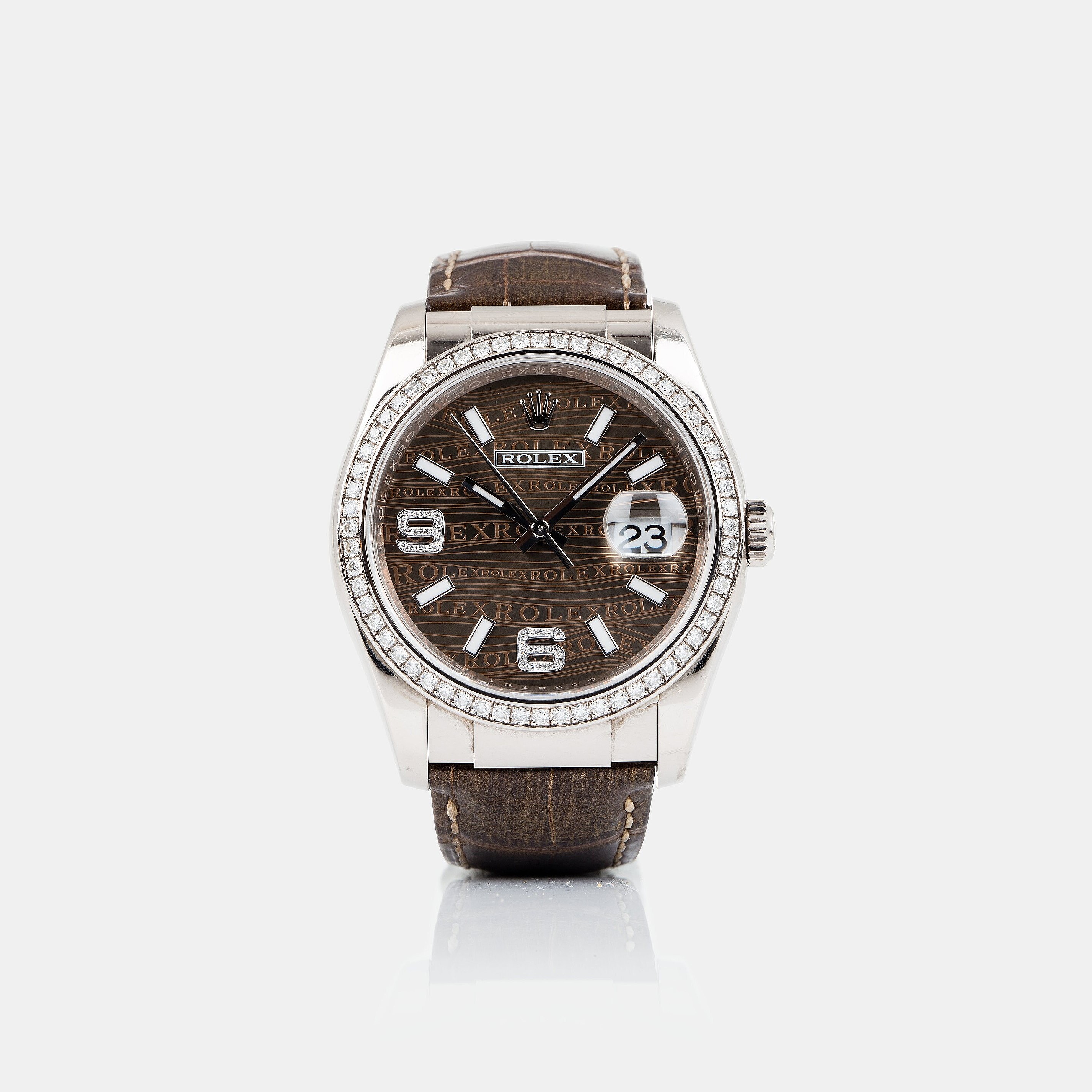 ROLEX, Datejust, "Wave dial". - Bukowskis