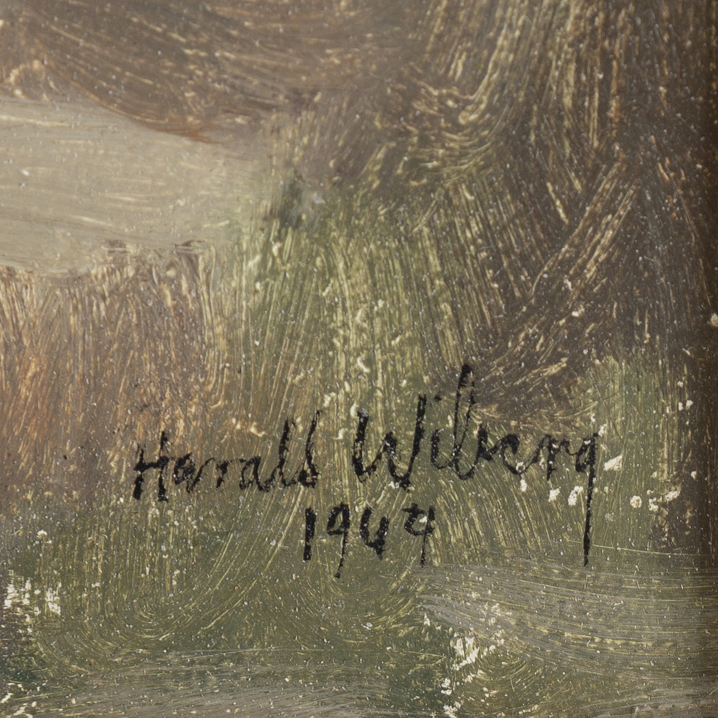 HARALD WIBERG, oil on board signed and dated 1949. - Bukowskis
