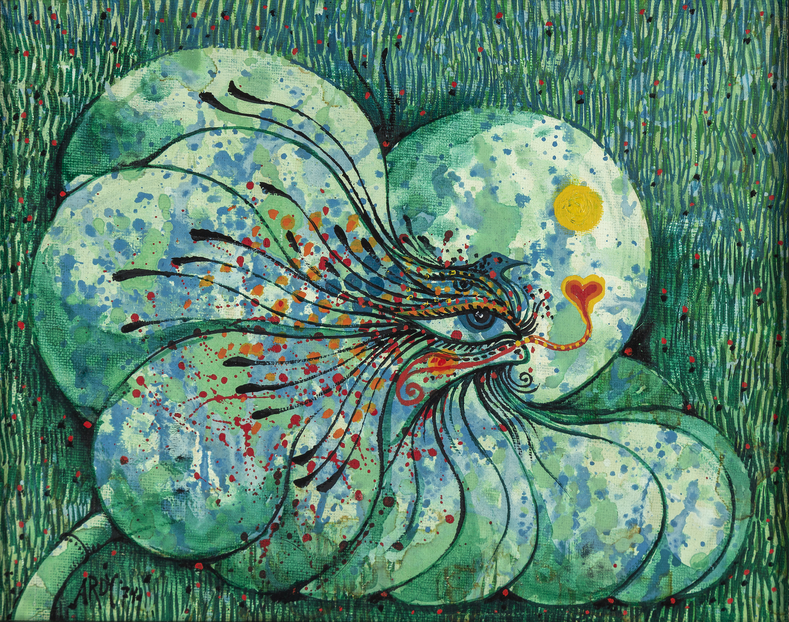 ARDY STRÜWER, olja på duk, signerad och daterad -74. - Bukowskis