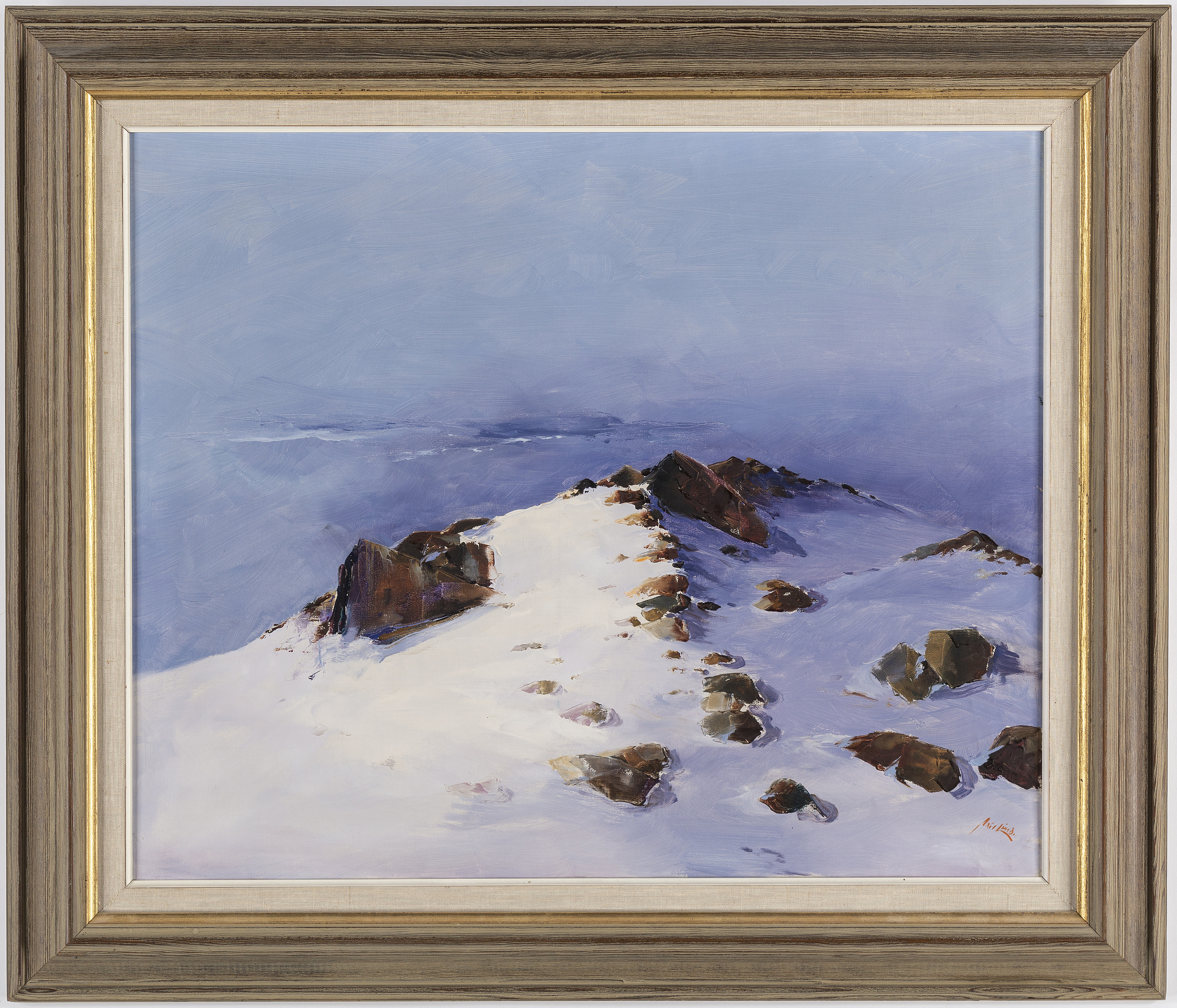 AXEL LIND, oil on canvas, signed. - Bukowskis