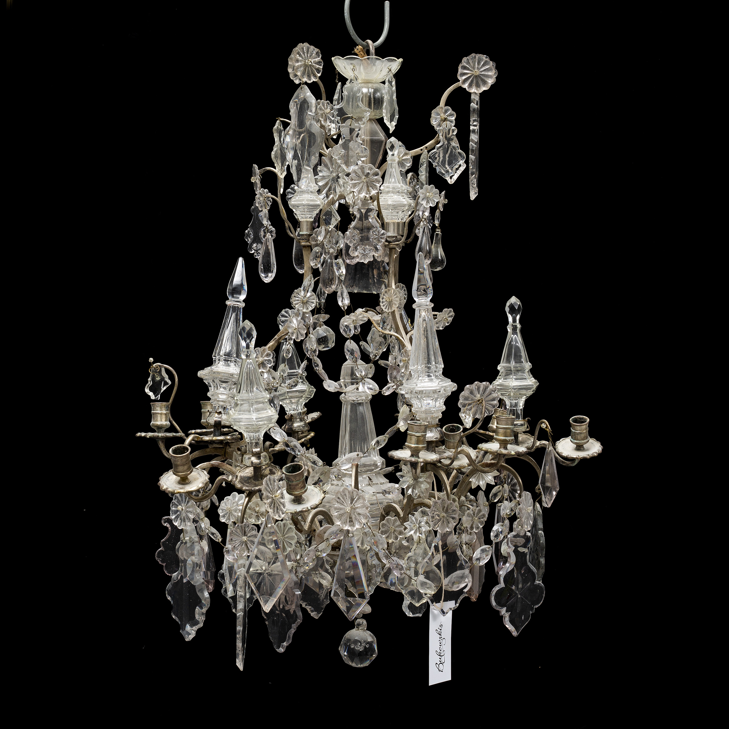 A 19th century baroque style chandelier. - Bukowskis