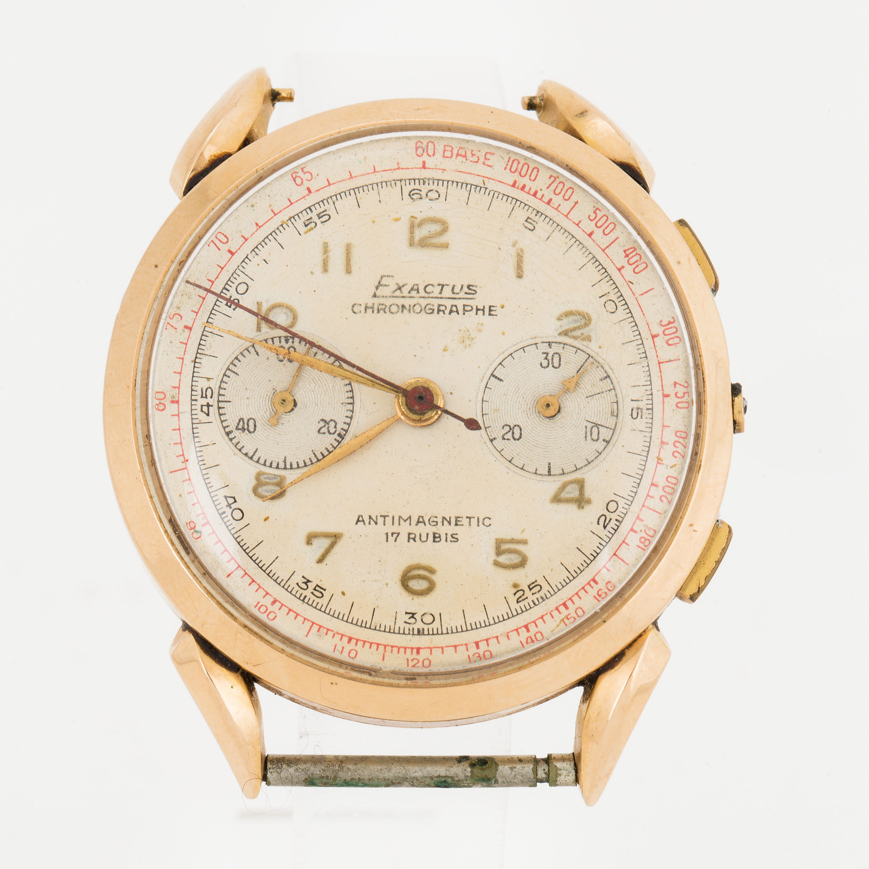 EXACTUS, wristwatch, chronograph, 37 mm. - Bukowskis