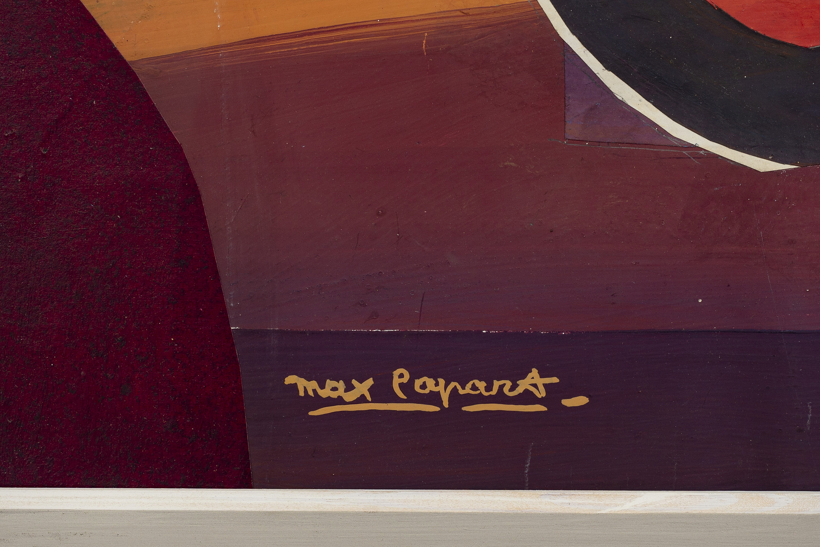 MAX PAPART, gouache med collage, signerad. - Bukowskis