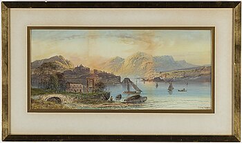 EDWIN HAYES, watercolour, signed. - Bukowskis