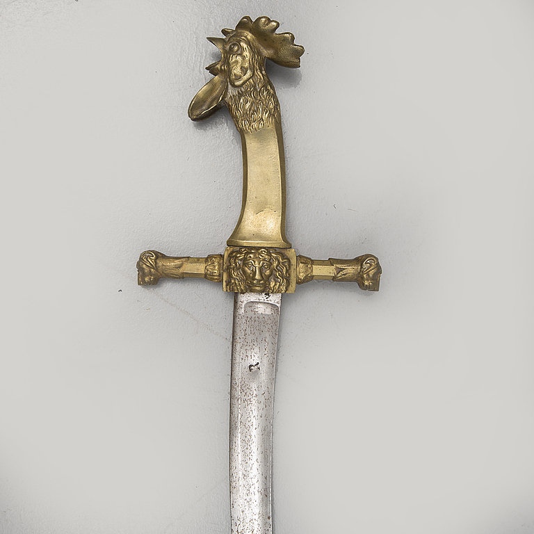 A French Napoleonic rooster head sword. Early 19th Century. - Bukowskis