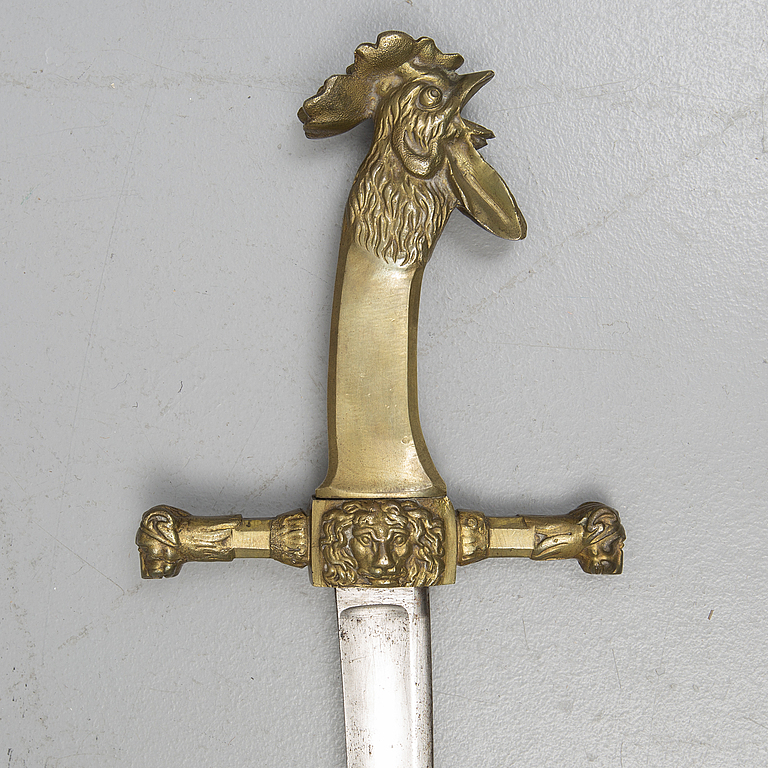 A French Napoleonic rooster head sword. Early 19th Century. - Bukowskis