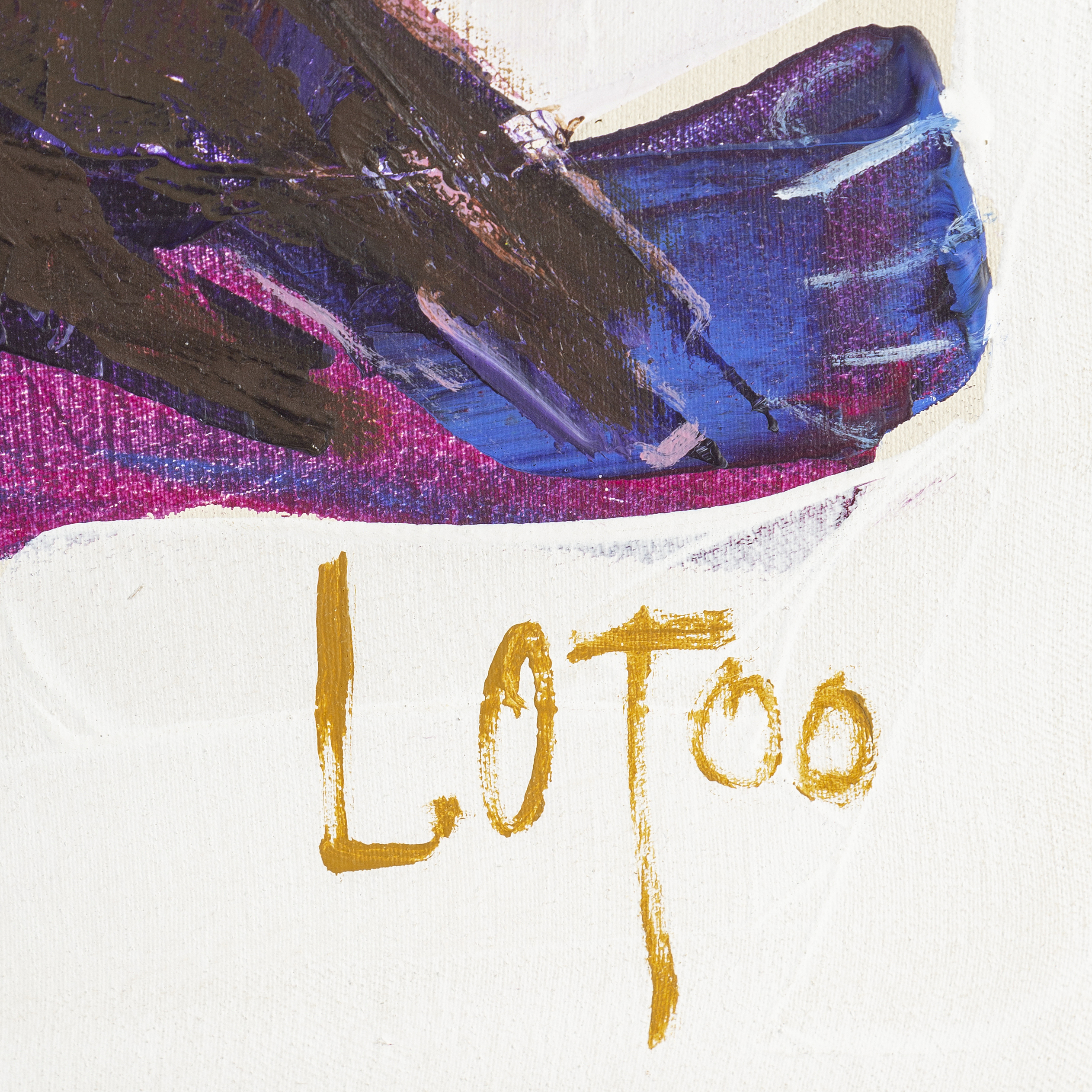 LARRY OTOO, scrylic on canvas, signed and dated 1999 verso. - Bukowskis