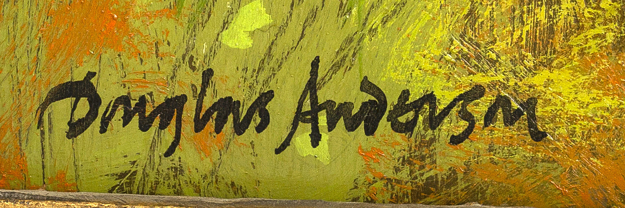 DOUGLAS ANDERSON, a signed oilpainting on board. - Bukowskis