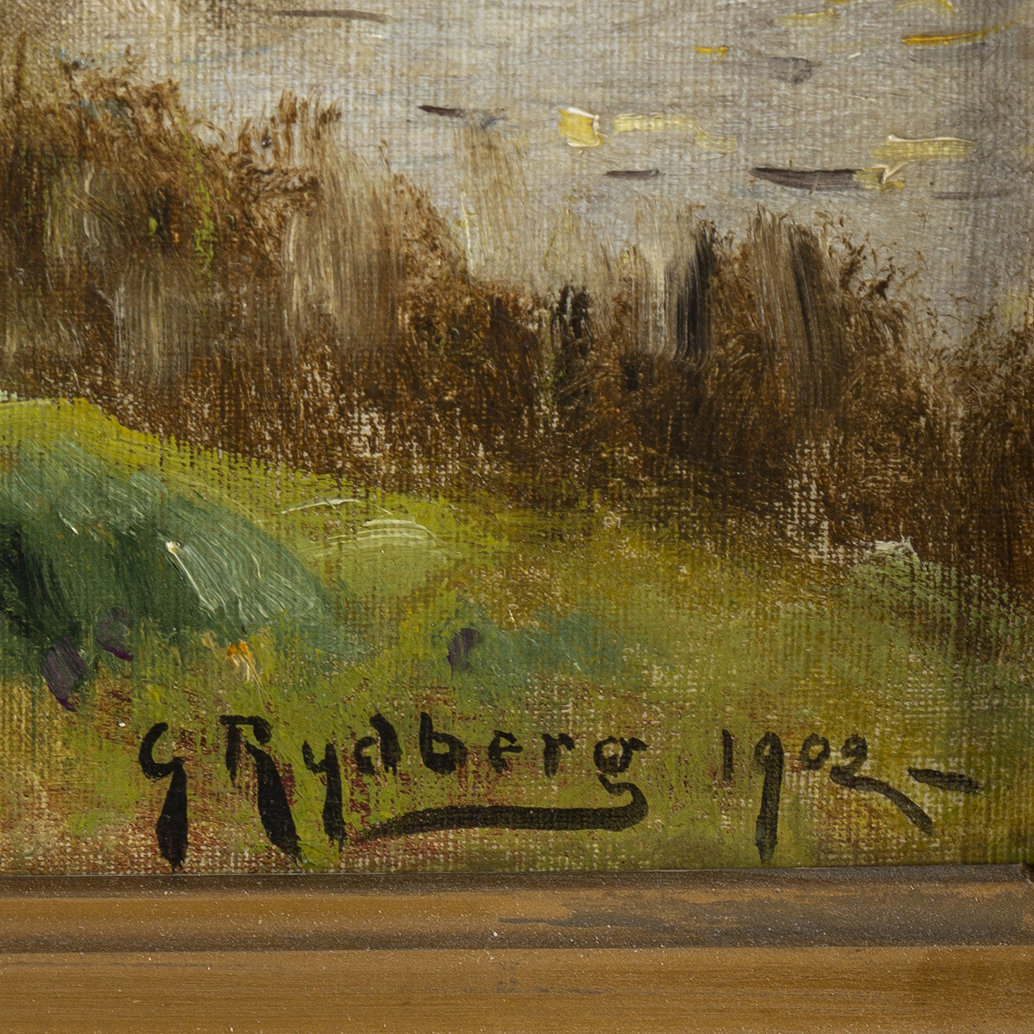 GUSTAF RYDBERG, olja på duk, signerad och daterad 1902. - Bukowskis