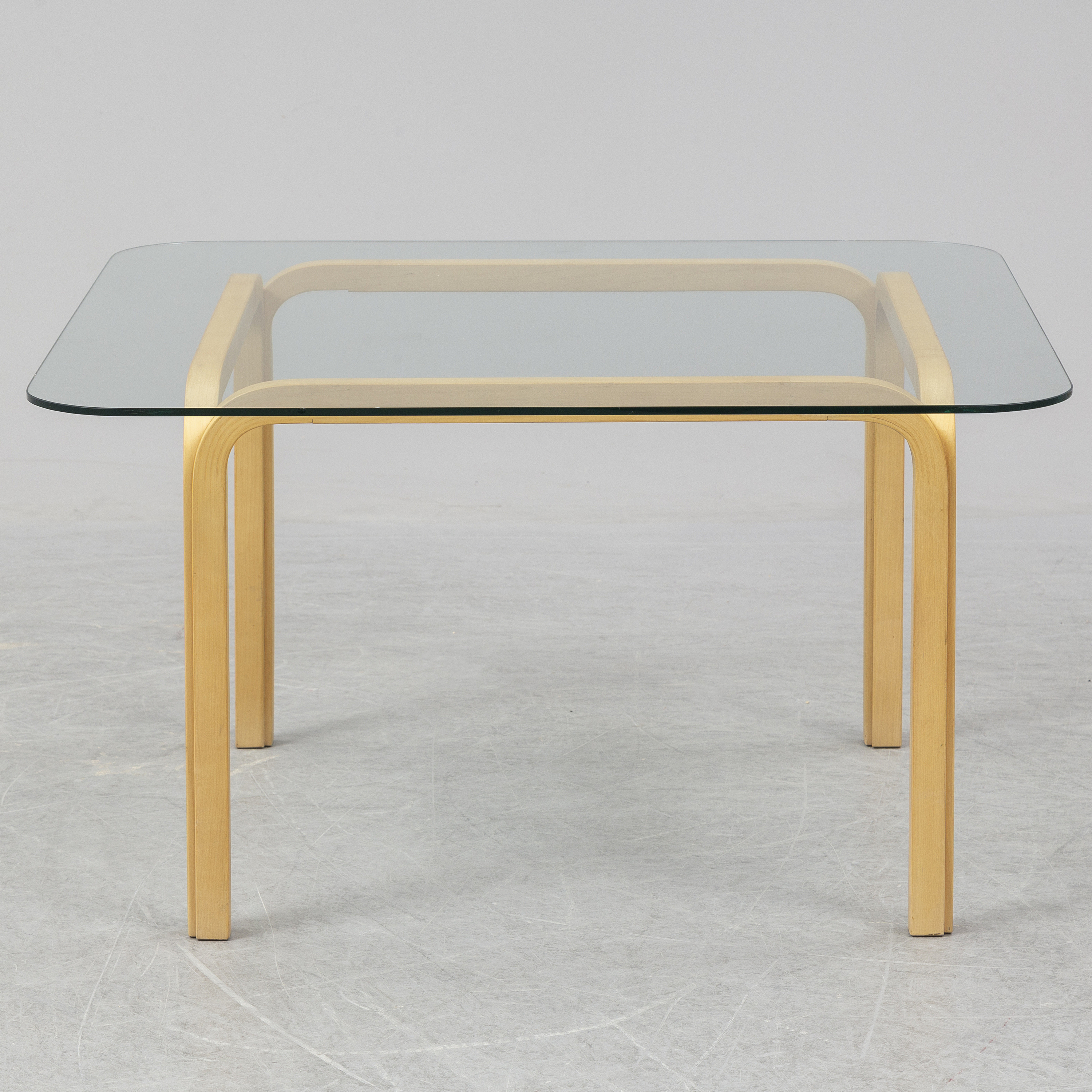ALVAR AALTO, a model Y 805 birch coffee table from Artek, Finland ...