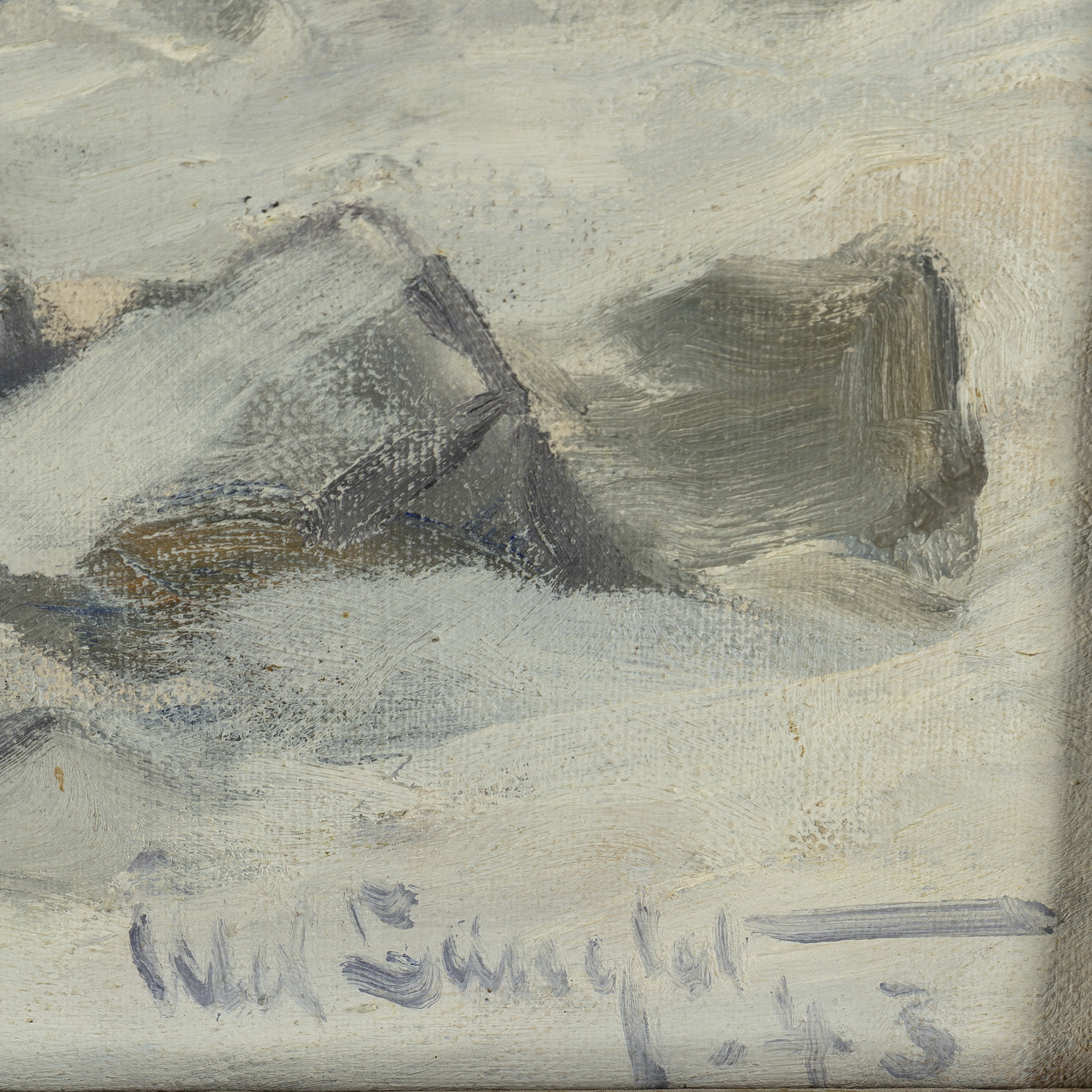 ALEXANDER LANGLET, oil on canvas, signed and dated -43. - Bukowskis