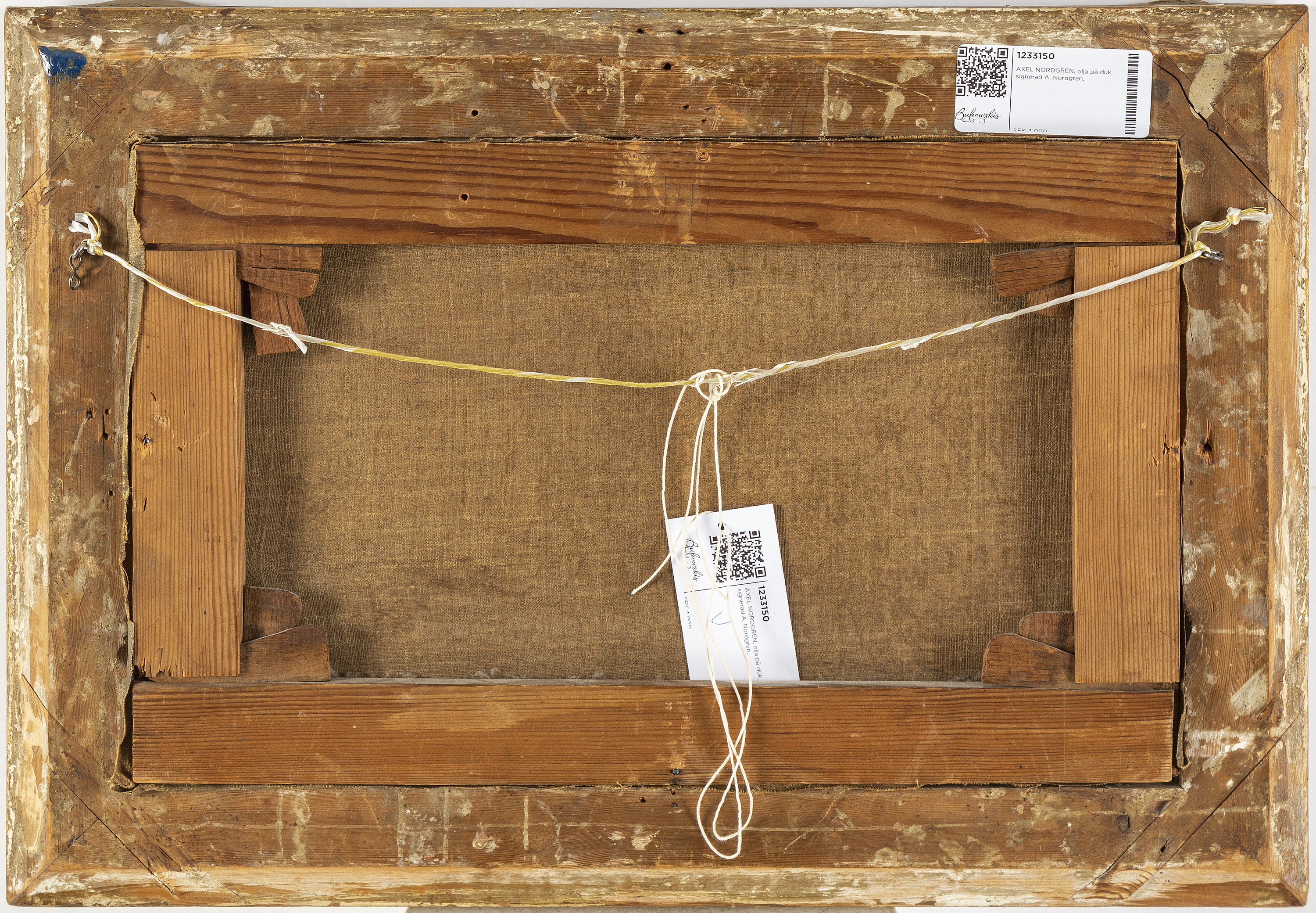 AXEL NORDGREN, oil on canvas, signed A. Nordgren. - Bukowskis