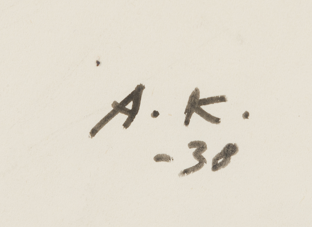 AIMO KANERVA, tuschteckning, signerad och daterad -38. - Bukowskis