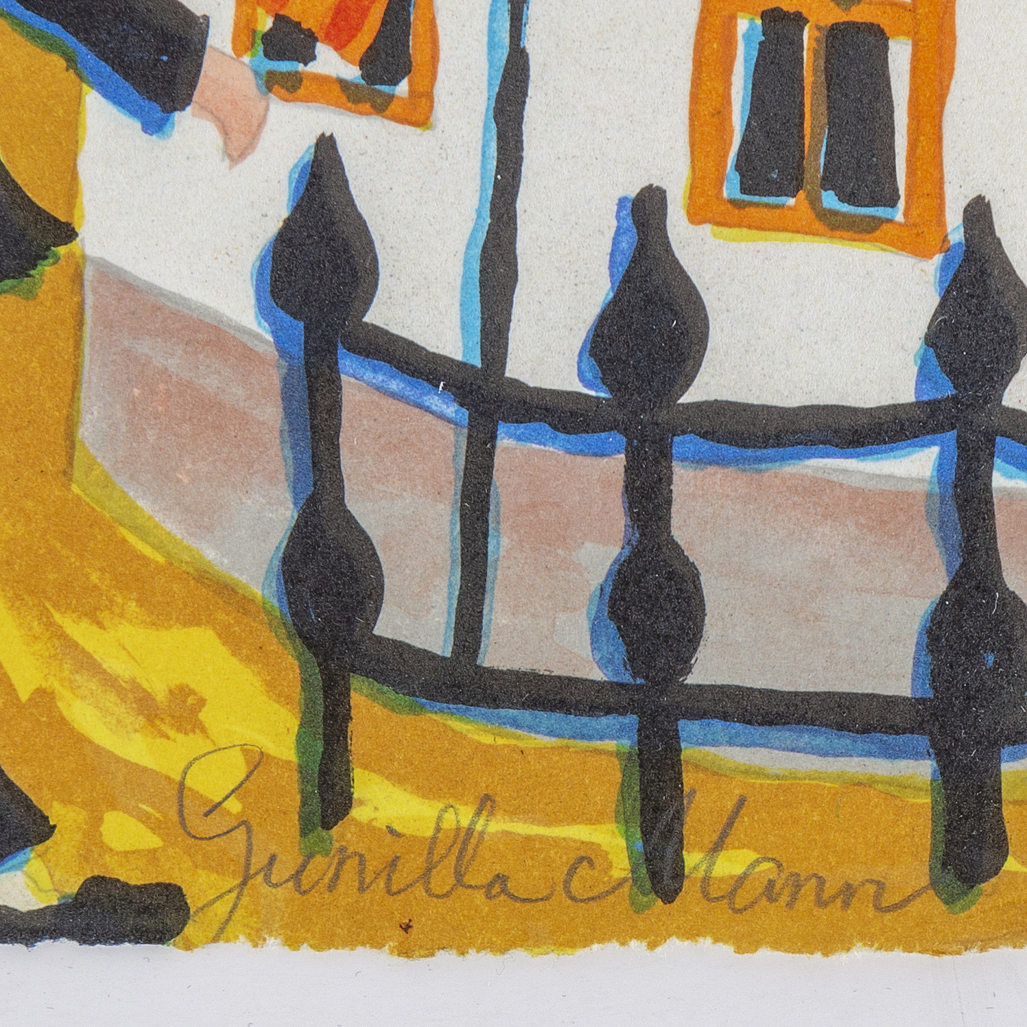 GUNILLA MANN, lithograph in colours, signed HC. - Bukowskis
