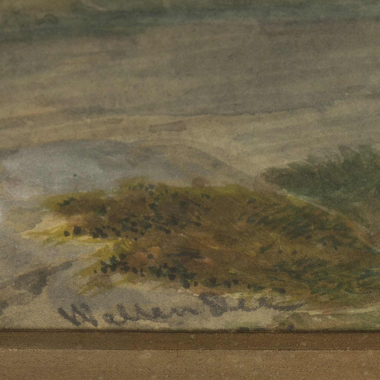 JOSEF WILHELM WALLANDER, watercolour, signed. - Bukowskis