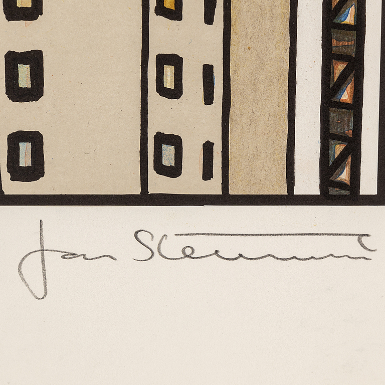 JAN STENMARK, lithograph in colours, signed, 104/190. - Bukowskis