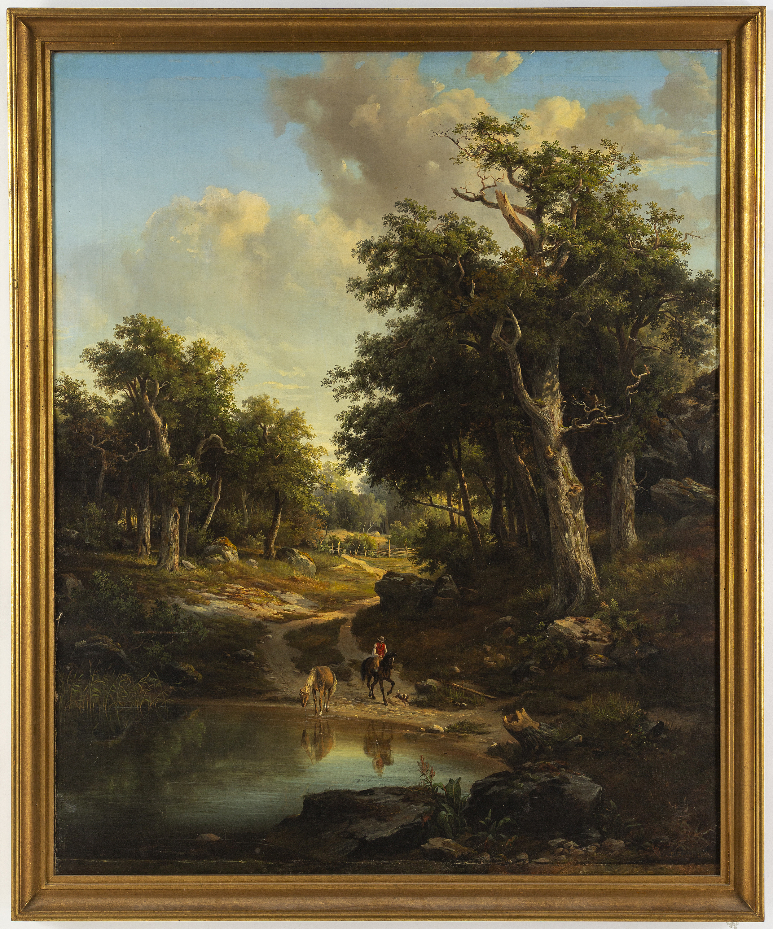 EDVARD BERGH, olja på duk, signerad och daterad 1872. - Bukowskis