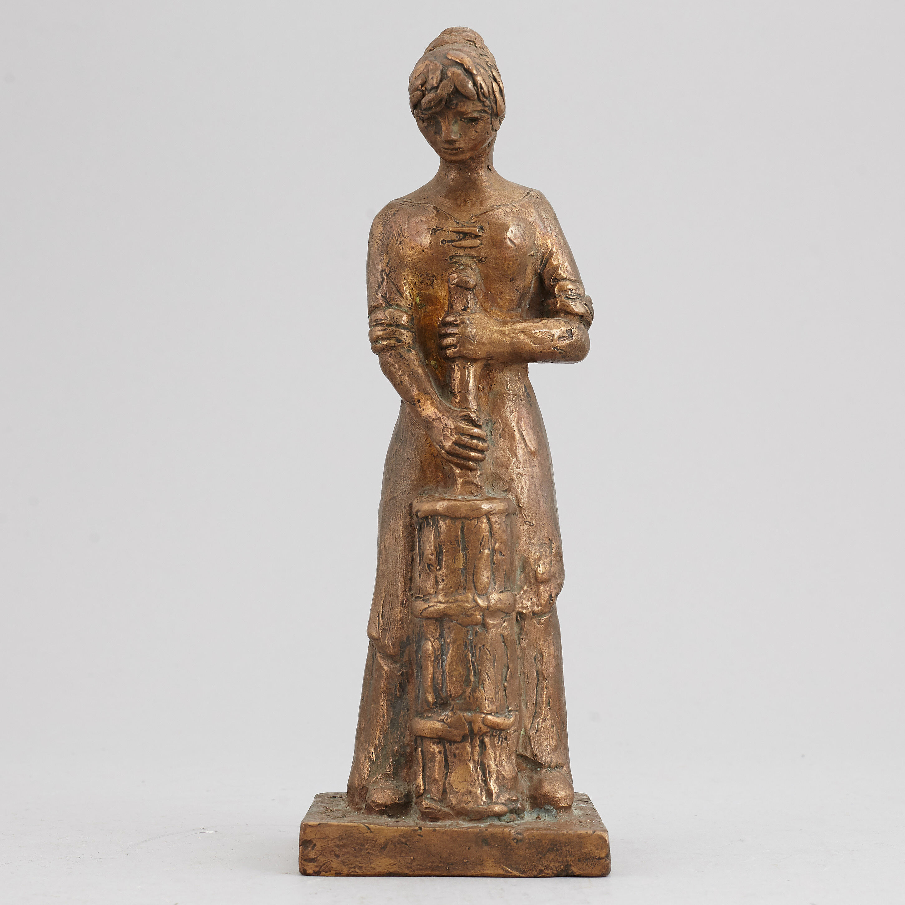 MATTI HAUPT, sculpture, bronze, signed Matti Haupt. - Bukowskis