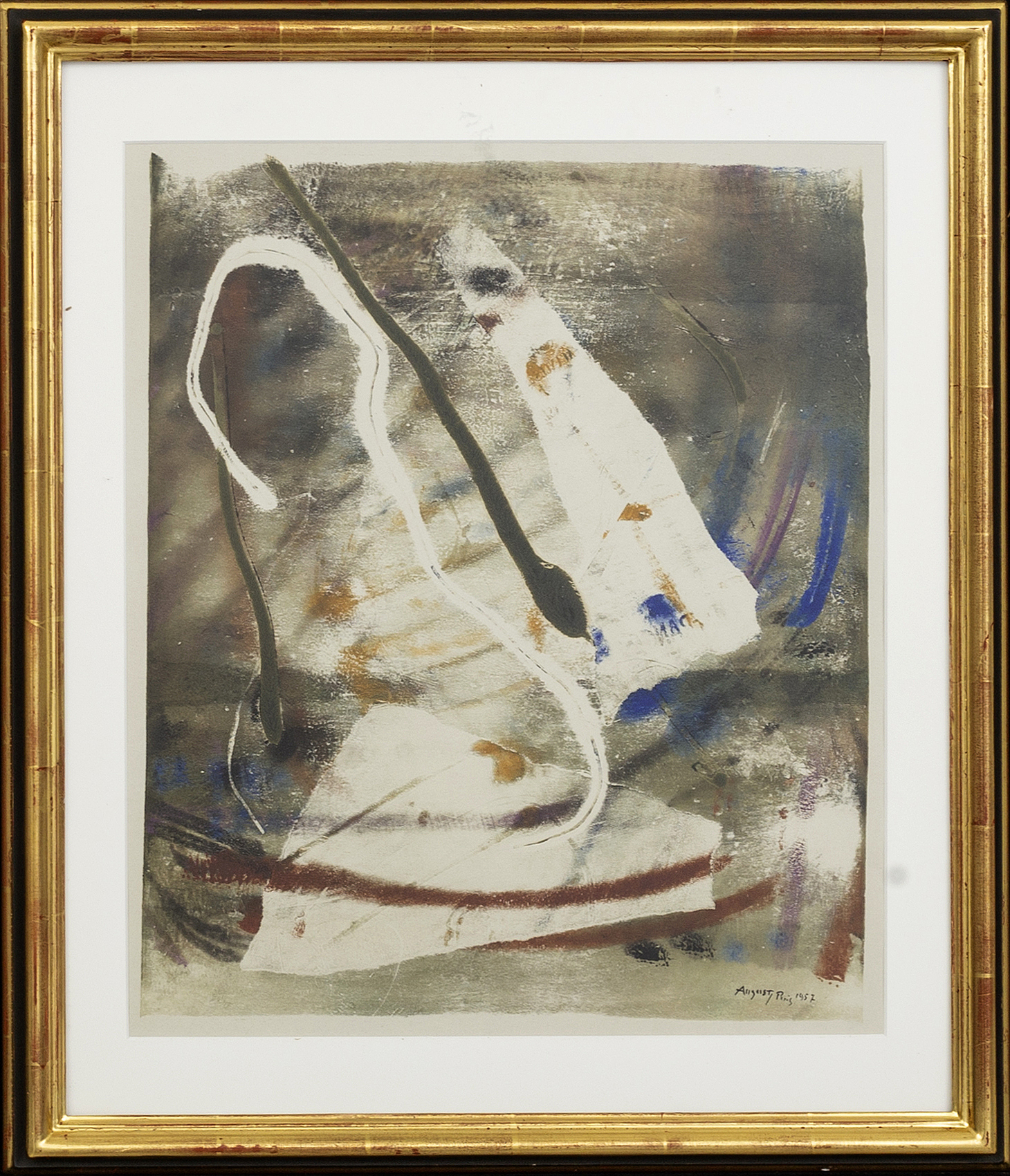 AUGUST PUIG, a signed and dated oil on paper. - Bukowskis