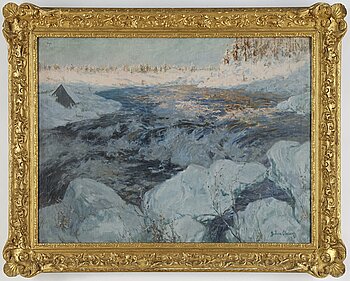 JULIUS OLSSON, oil on canvas, signed. - Bukowskis