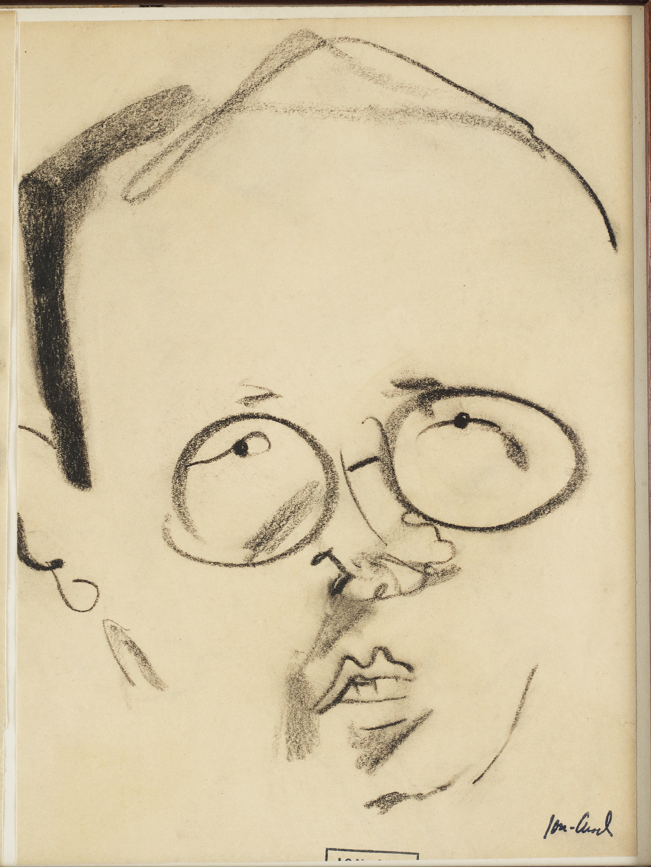 John Jon-And, pastel, 2 framed together, 1920-30s, signed with stamp (2 ...